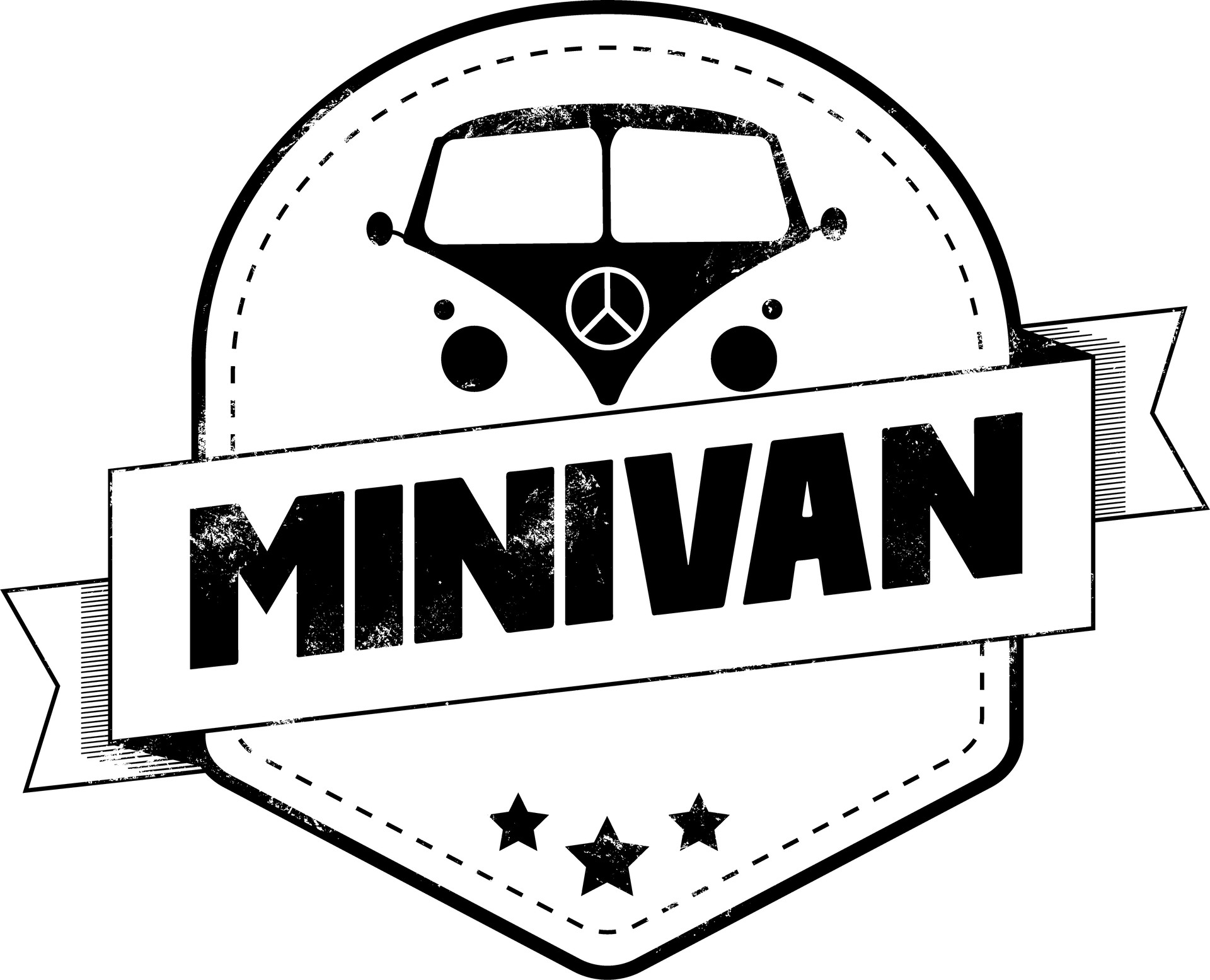ArtStation - Minivan, logo for a clothing brand