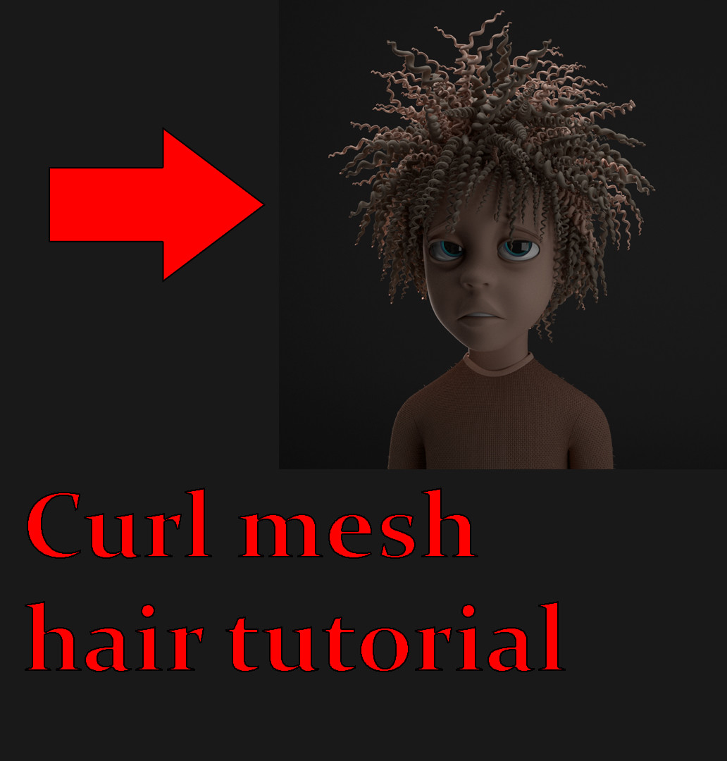 Asif Ali Sheedi (Habshi) - Curl mesh hairs tutorial