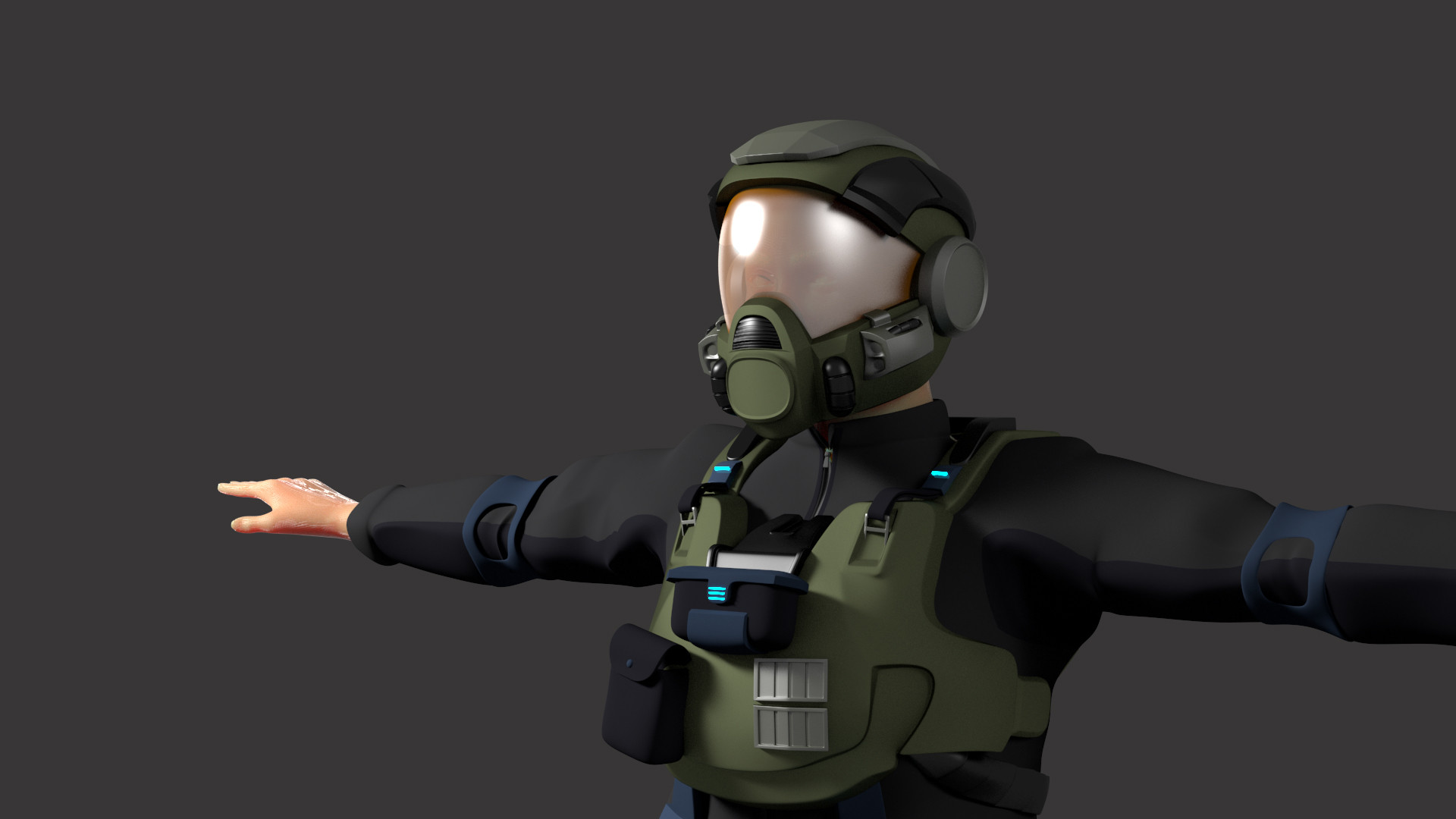 ArtStation - Sci-Fi Military Pilot Modelling