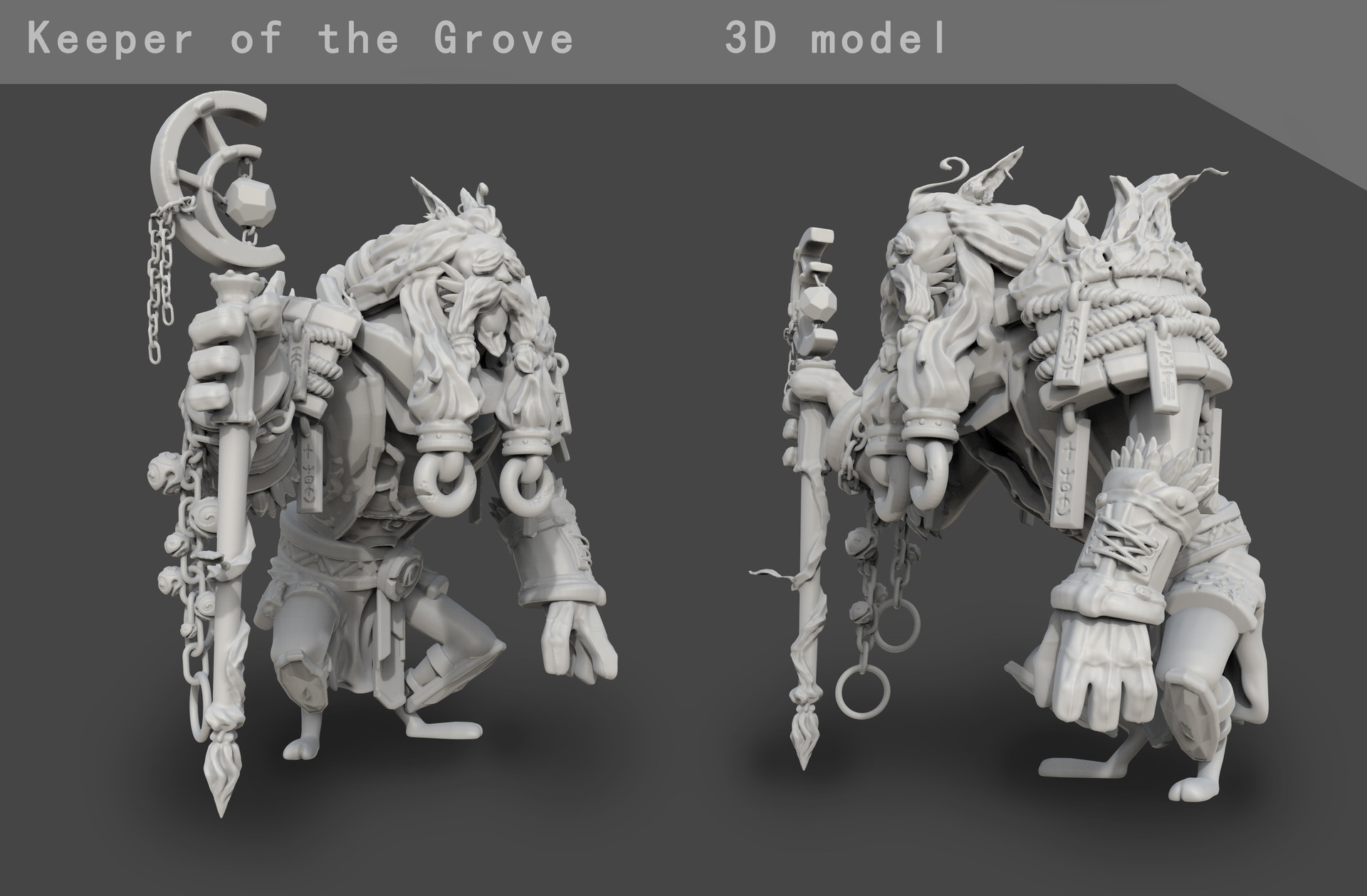 ArtStation - Keeper of the Grove 3D model
