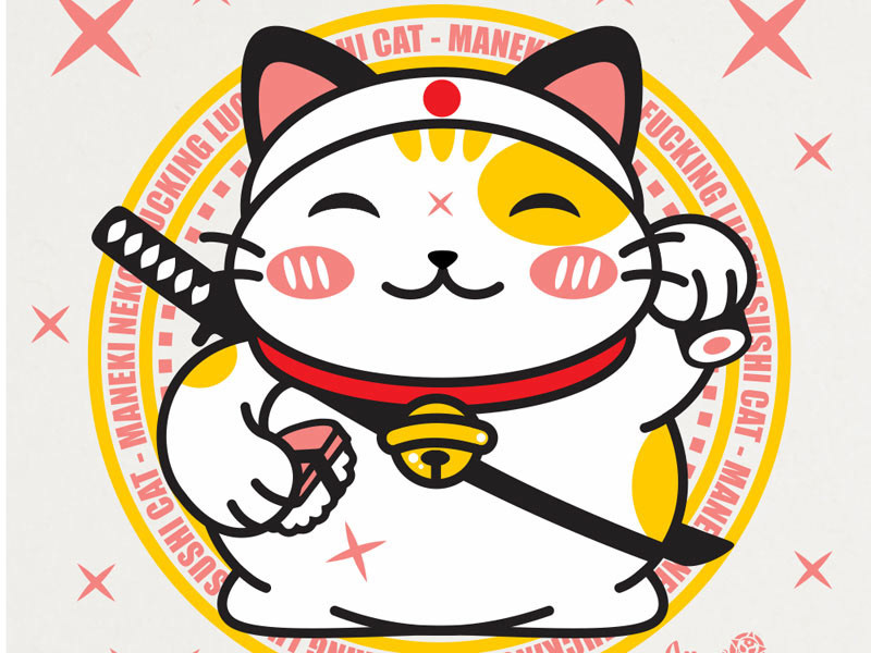 ArtStation - Maneki Neko Ninja Cat