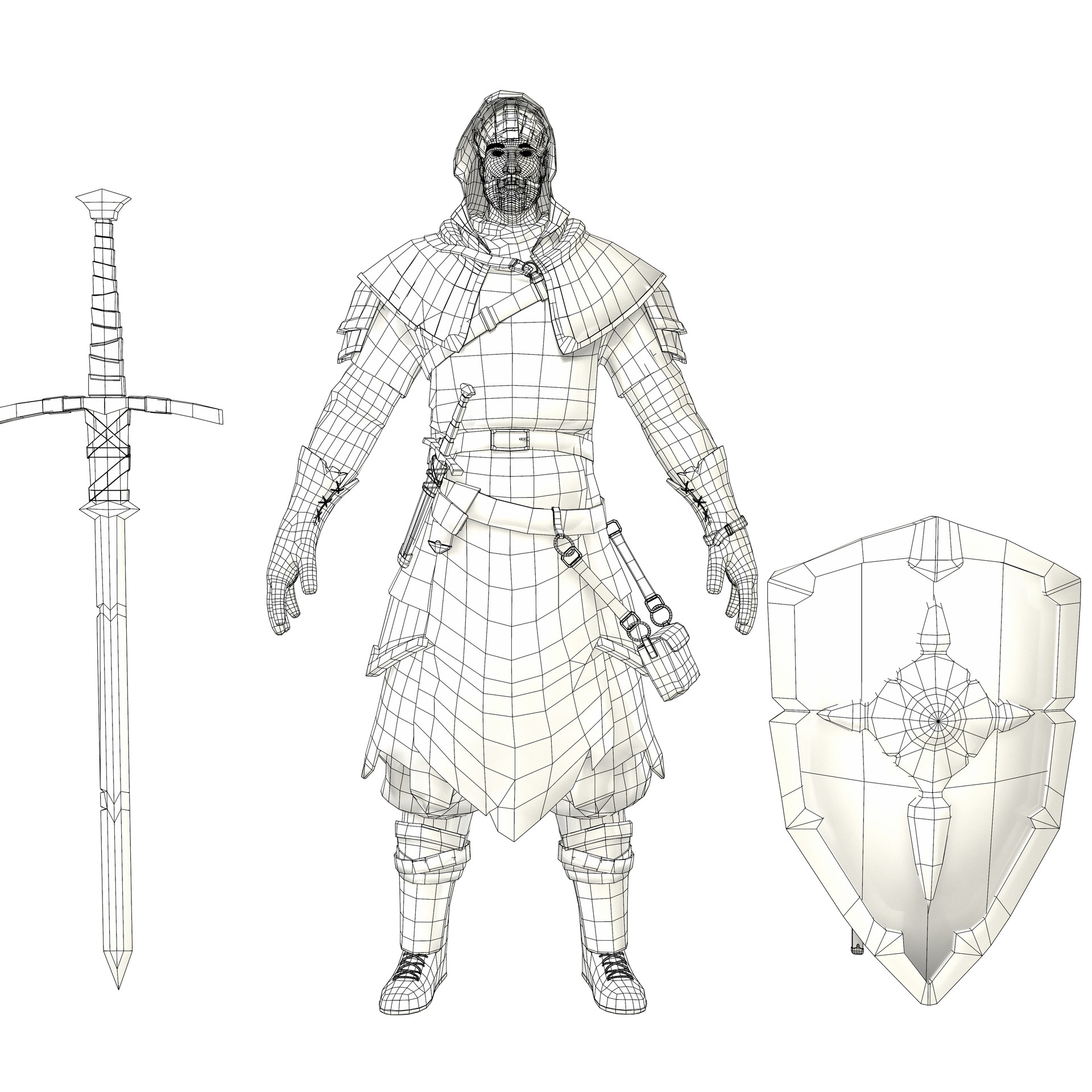 how to draw a knight templar