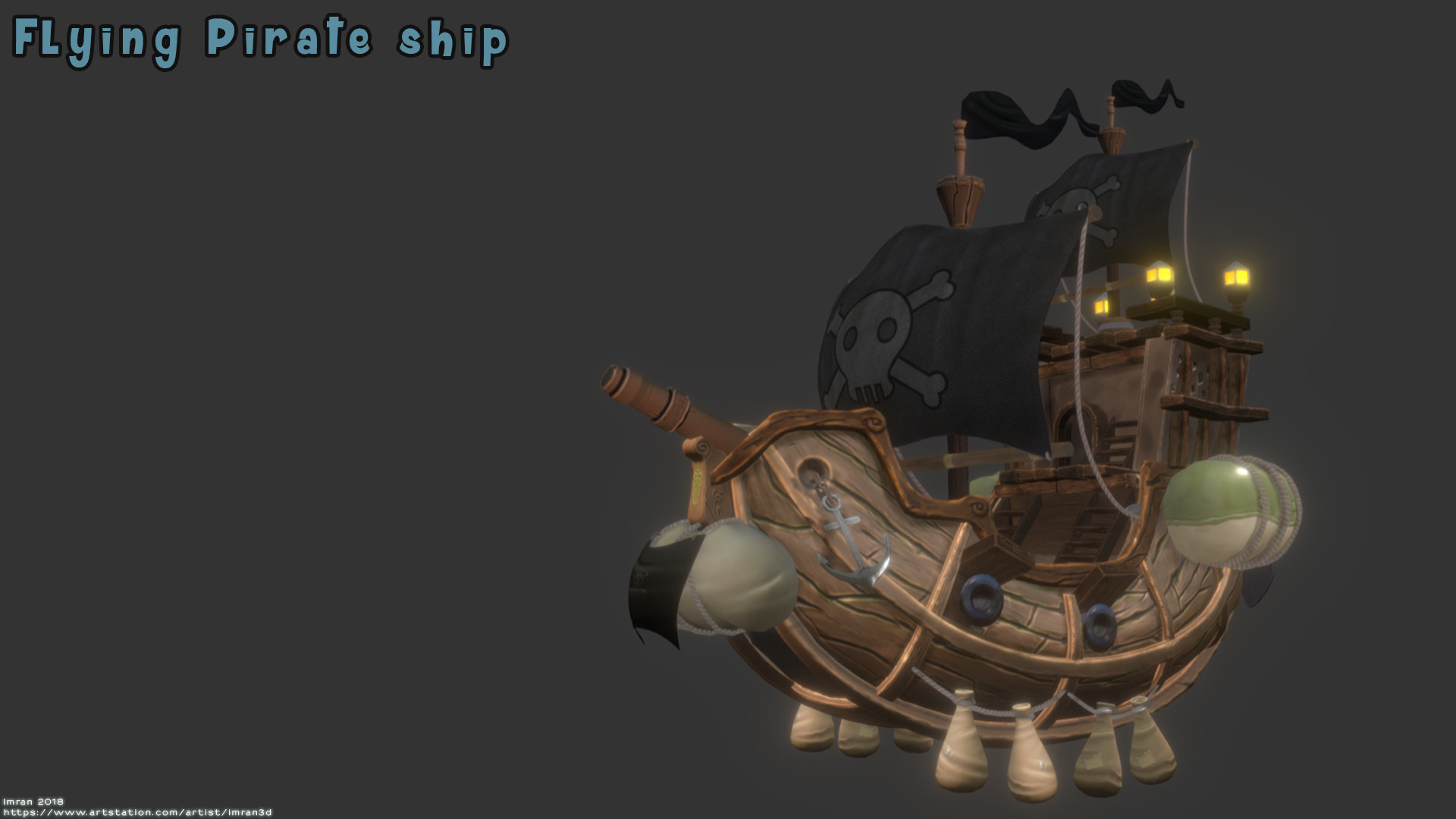 ArtStation - Flying Pirate ship
