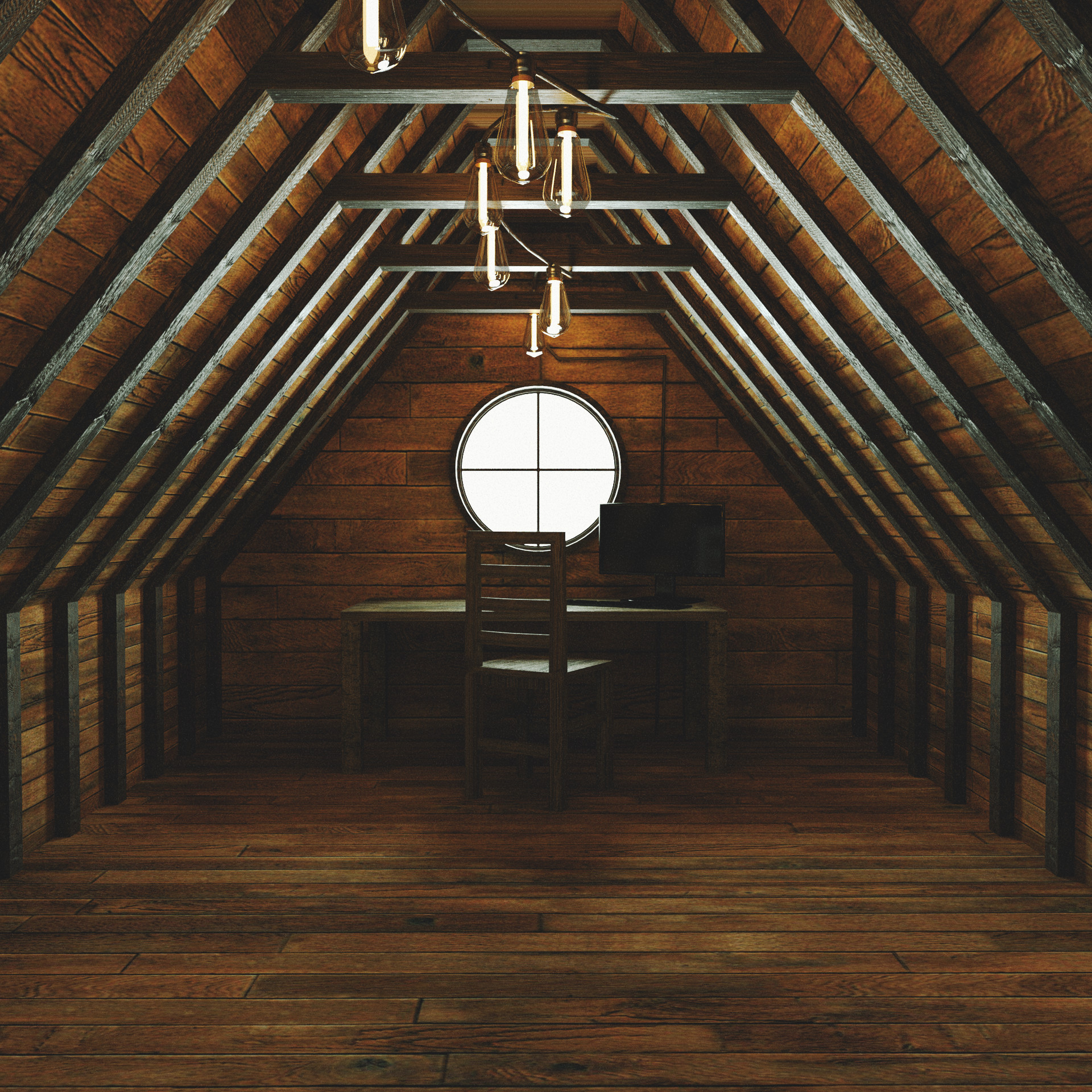 ArtStation - Wooden WorkSpace Room