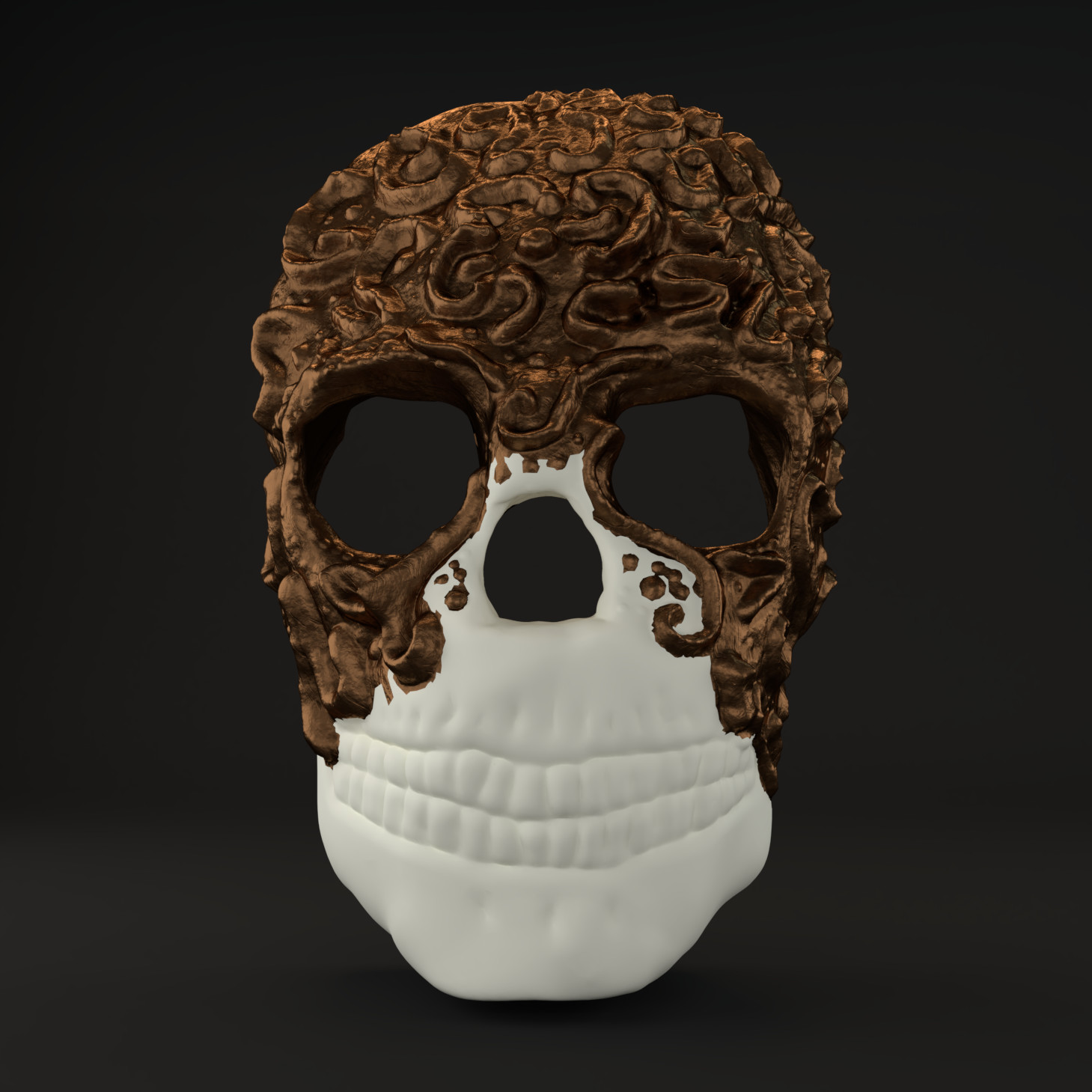 ArtStation - ,,mask" Skulpt January 2018 day 2