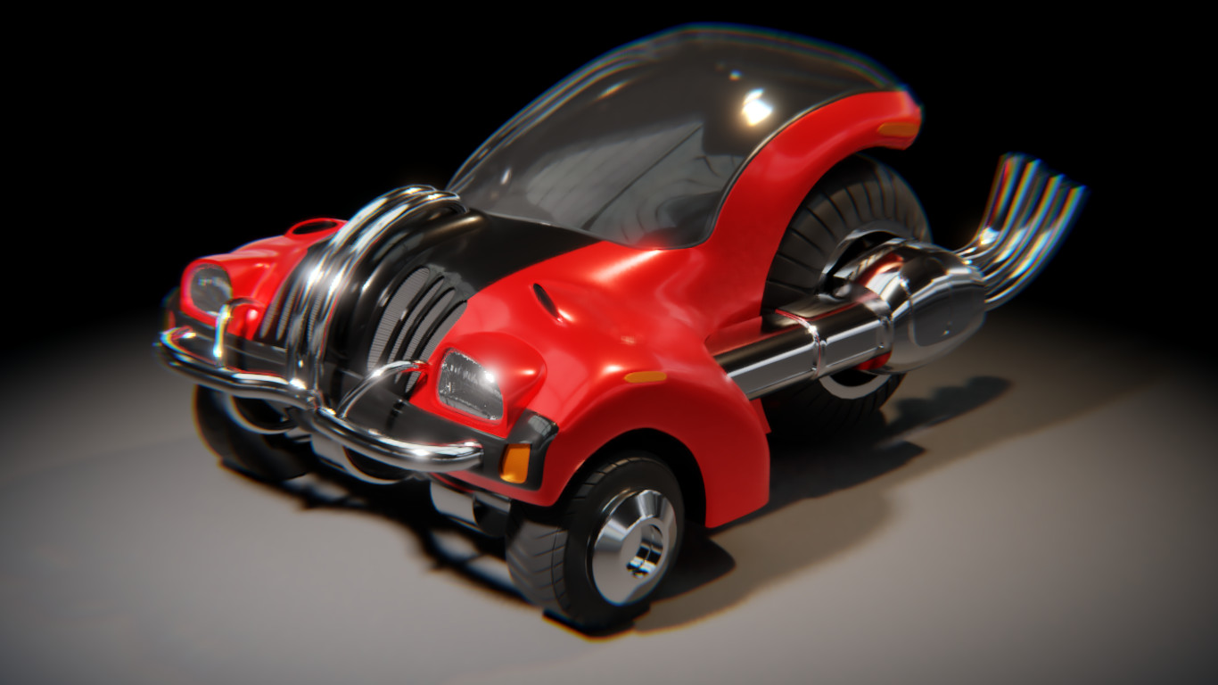 ArtStation - 3-Wheel Car