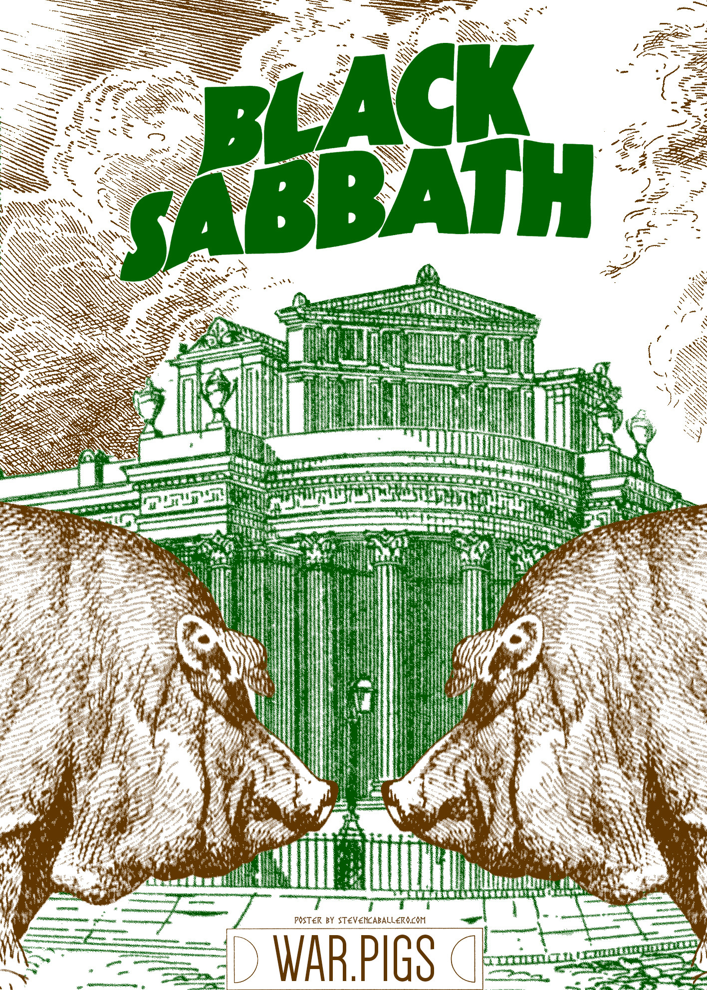 ArtStation - Black Sabbath - Poster Single Ilustrado