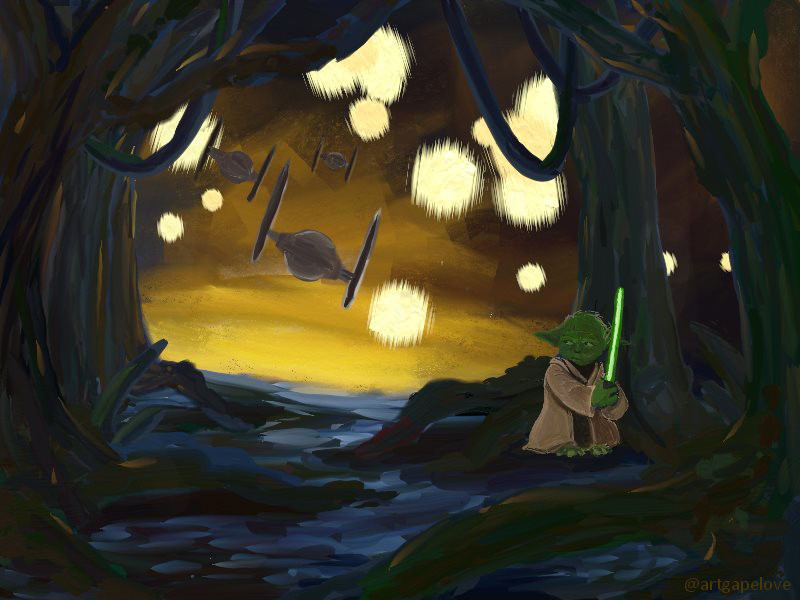 ArtStation - Yoda in a Forest