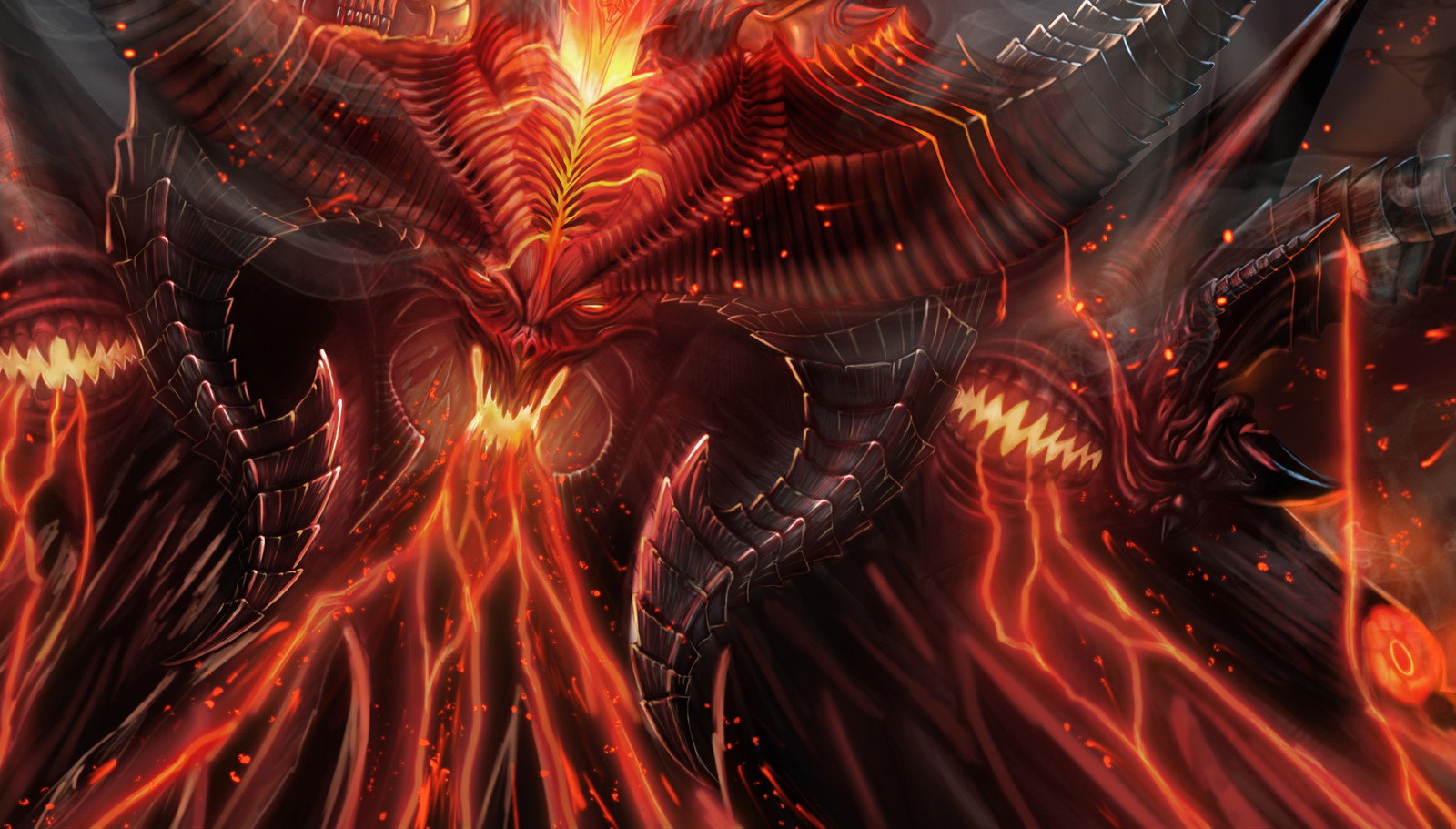 Buyansanjaa Art - Lich King Killing Diablo