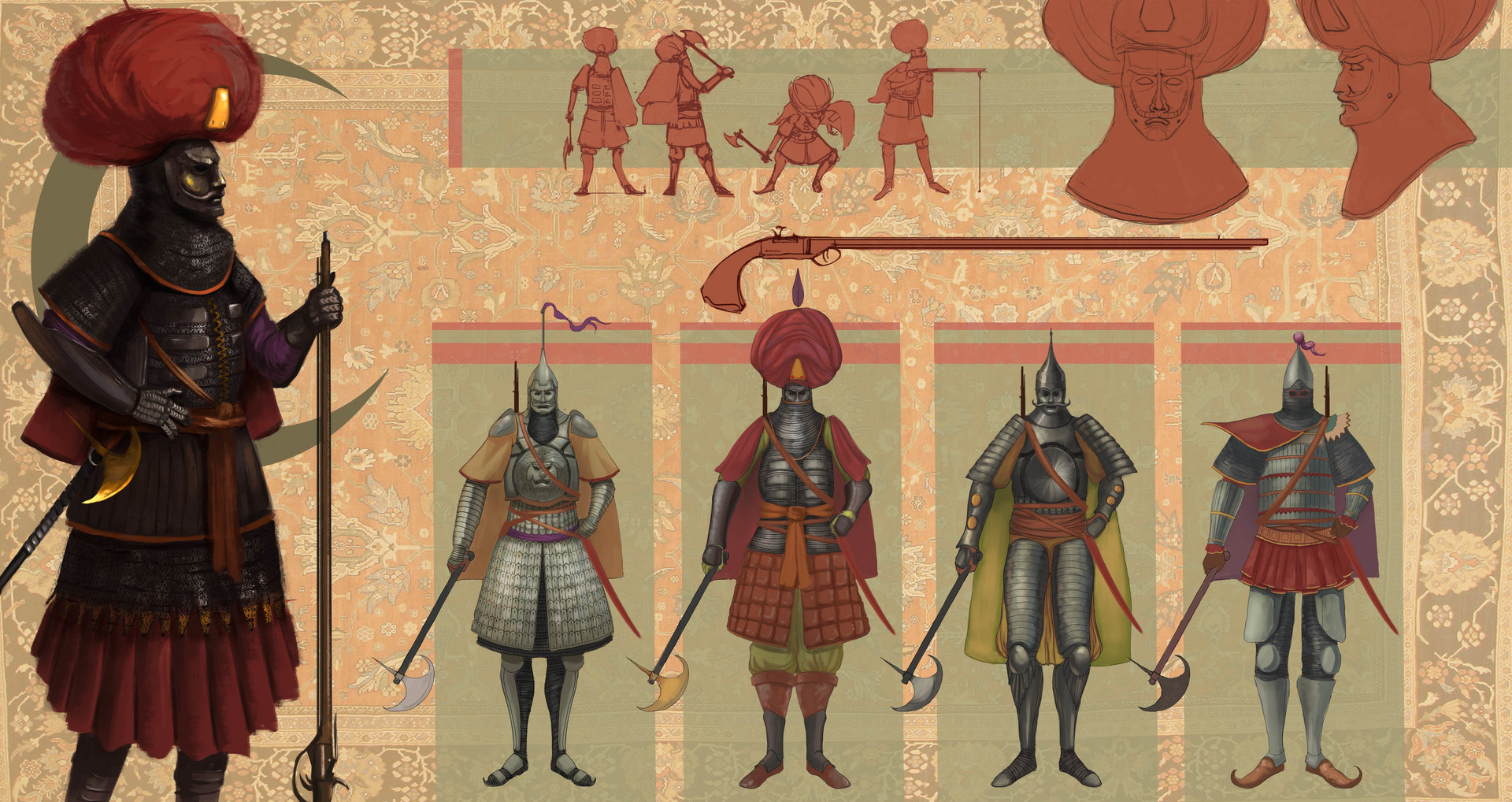 ArtStation - Indo Persian - Character Design Portfolio