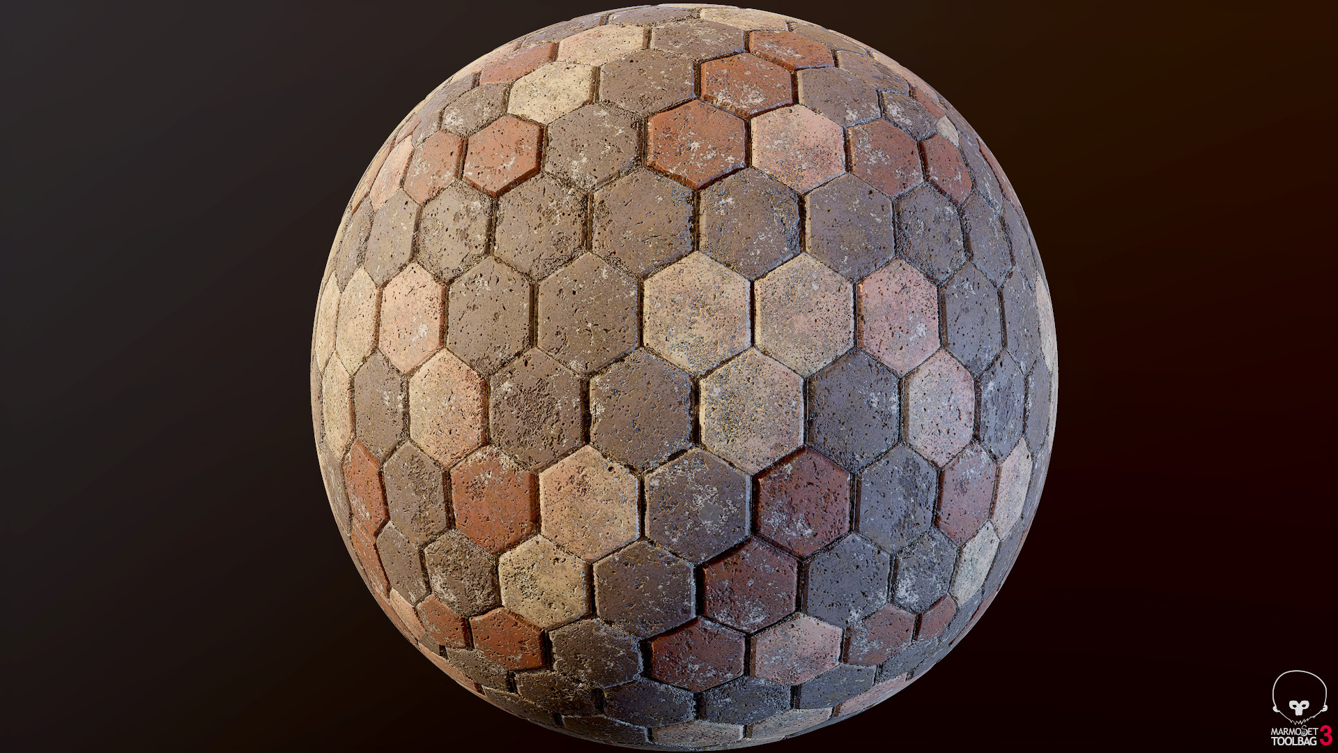 ArtStation - Hex Brick Tile