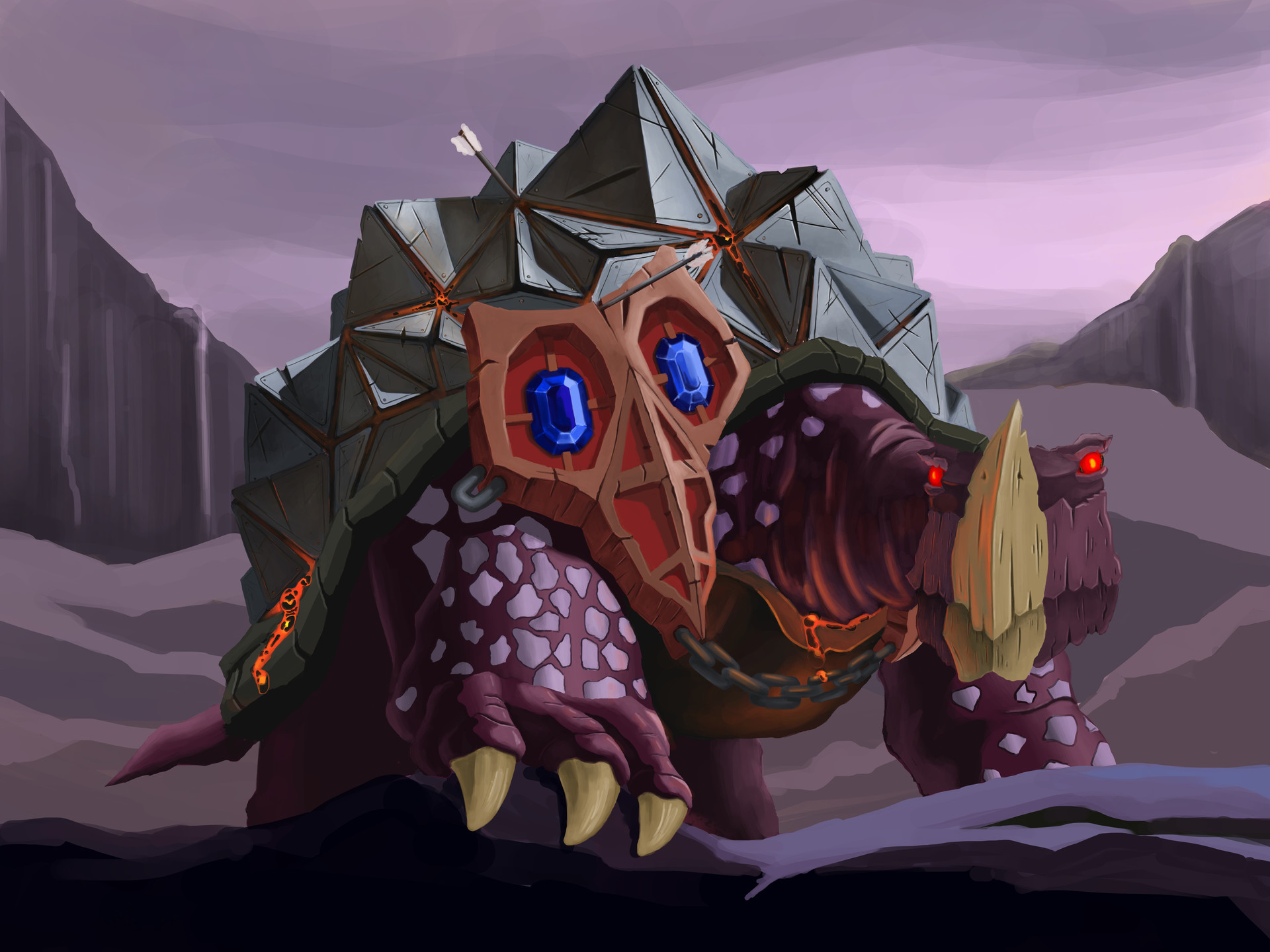 Tim Kehoe - Armored Turtle Digital Concept Art