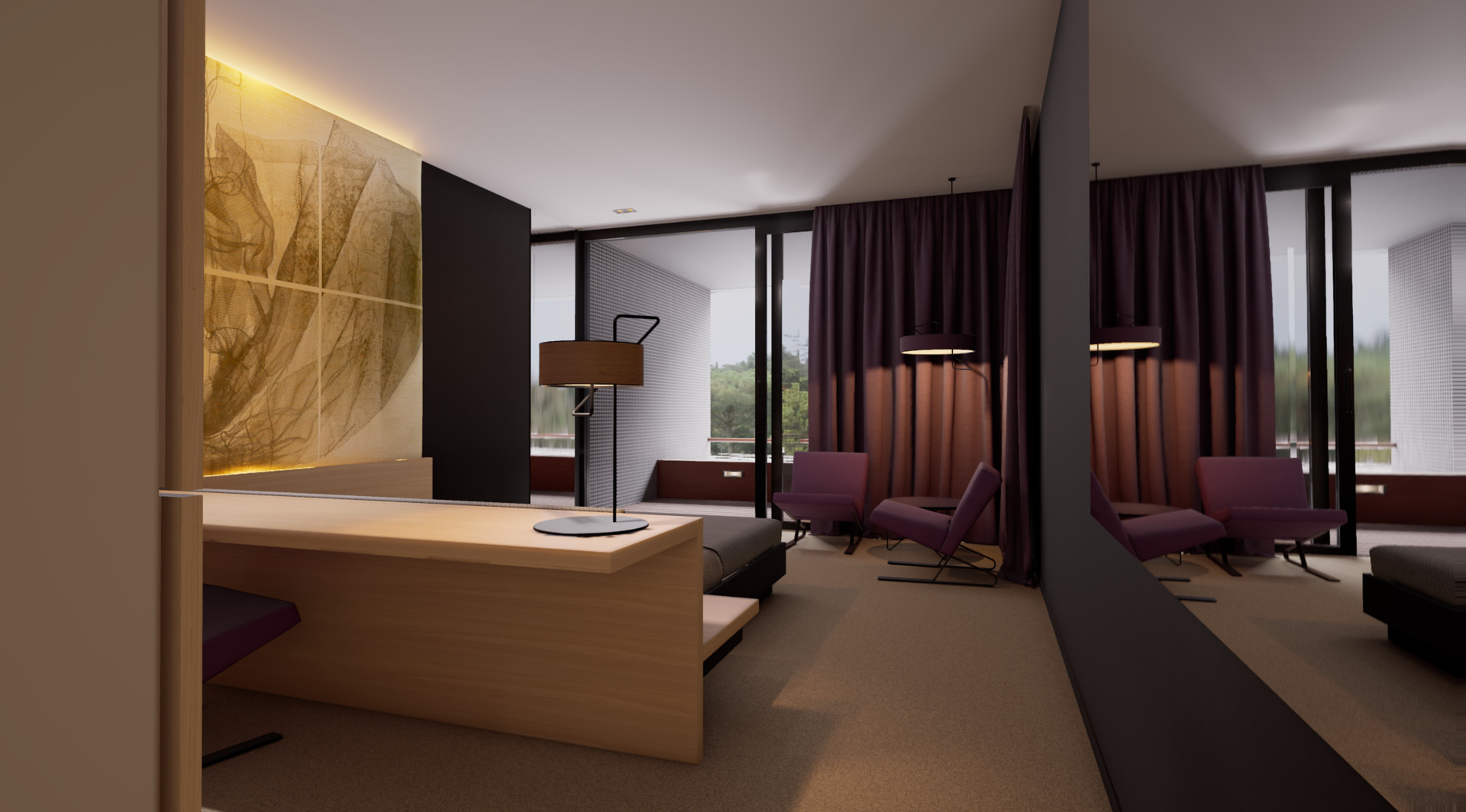 ArtStation - Lone Hotel Room VR