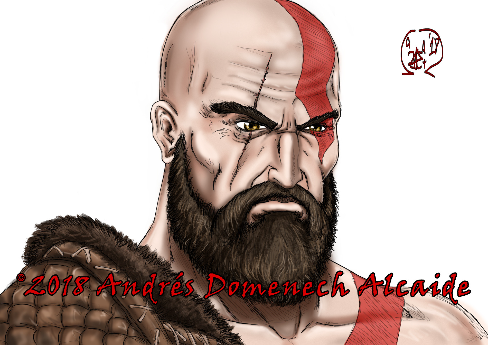 ArtStation - Kratos Quick Portrait