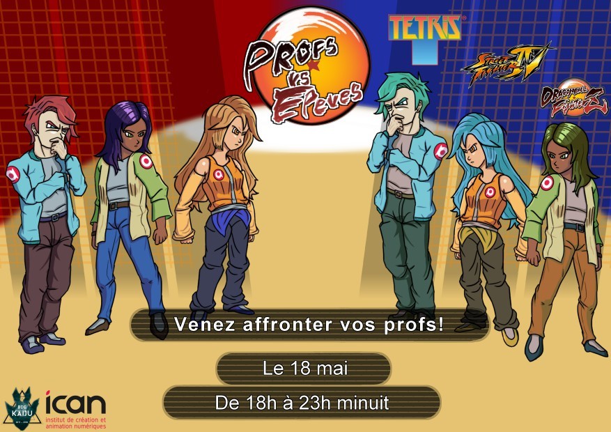 ArtStation - Poster "Profs VS Élèves"