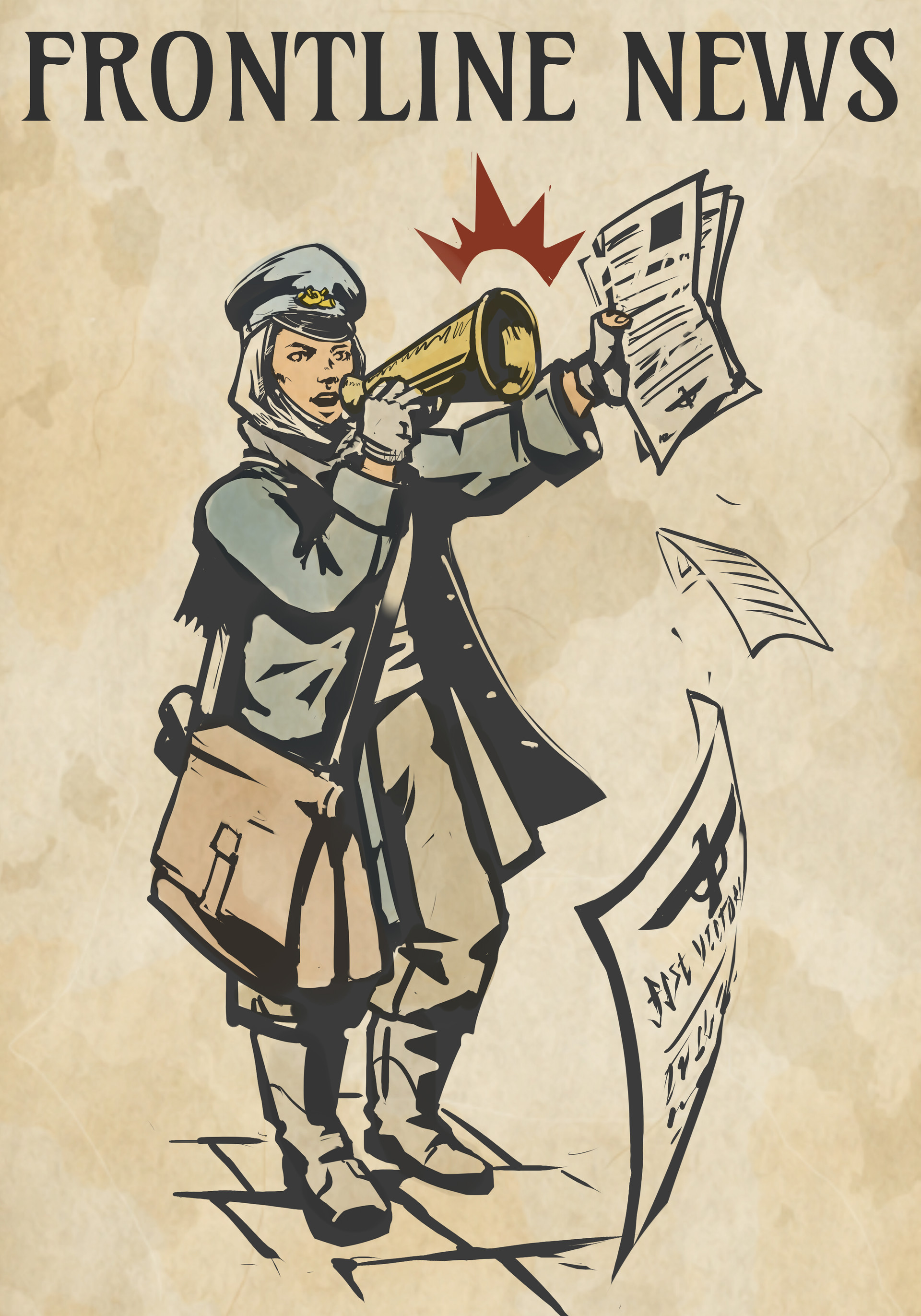 ArtStation - Frontline news poster