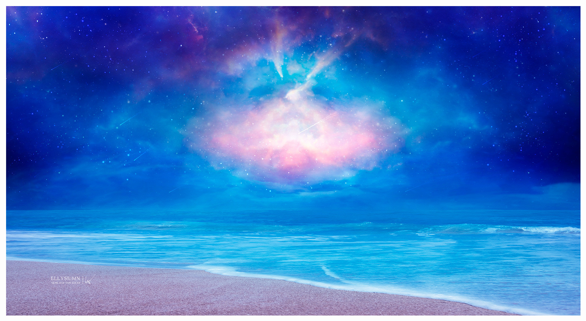 ArtStation - A beach in the cosmos