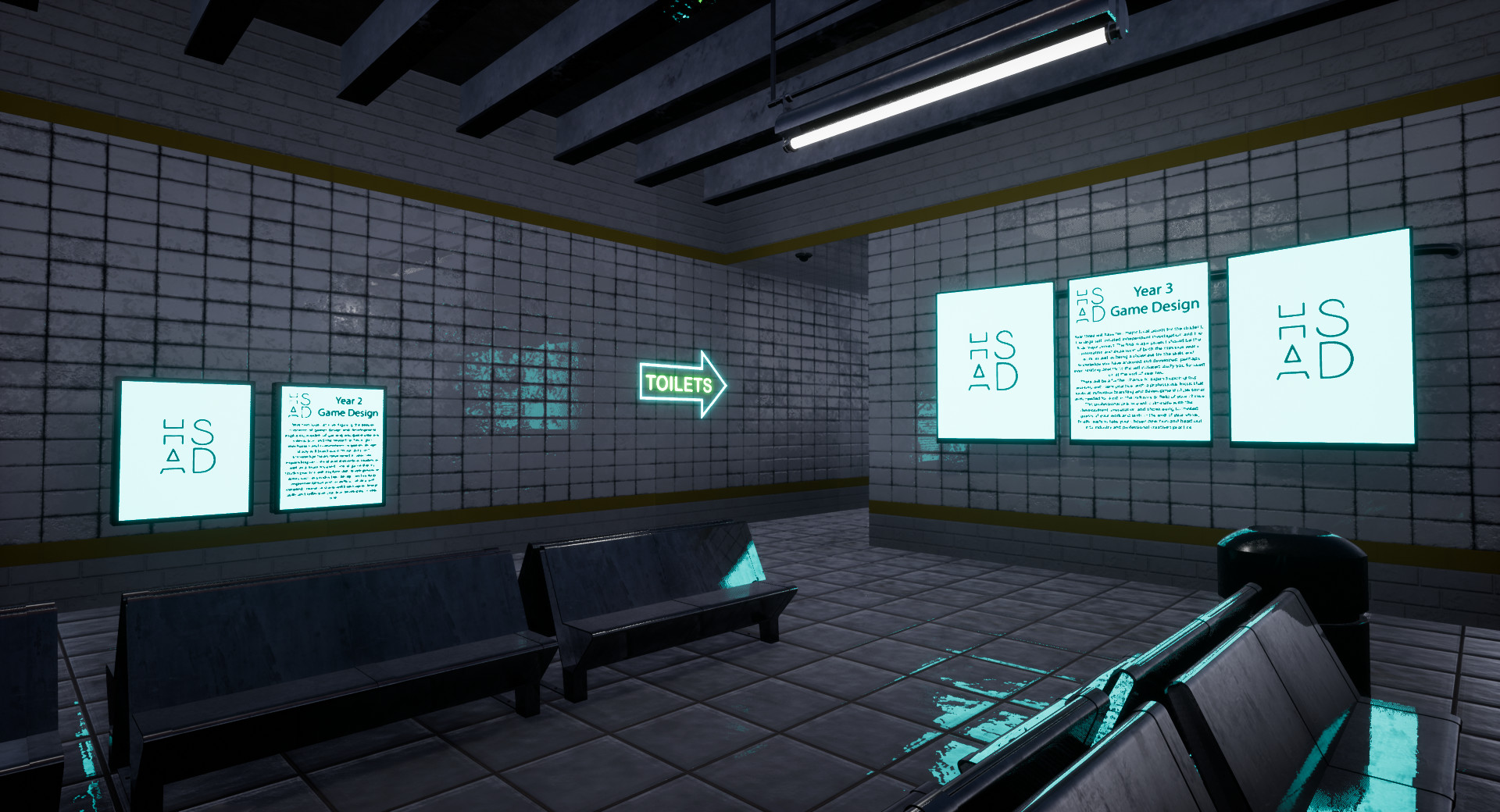 Harry Langdon - Interactive Subway Environment