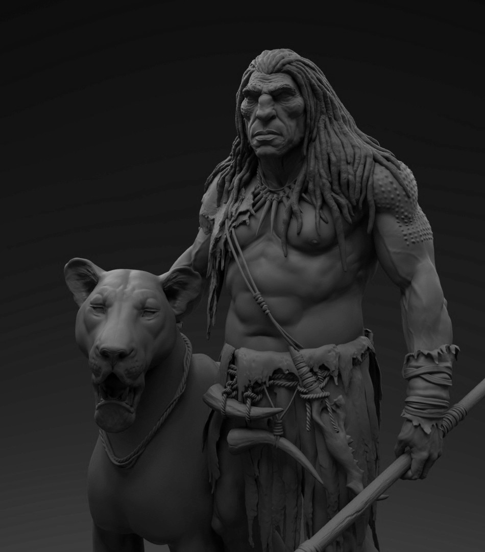 ArtStation - Neanderthal - the hunt