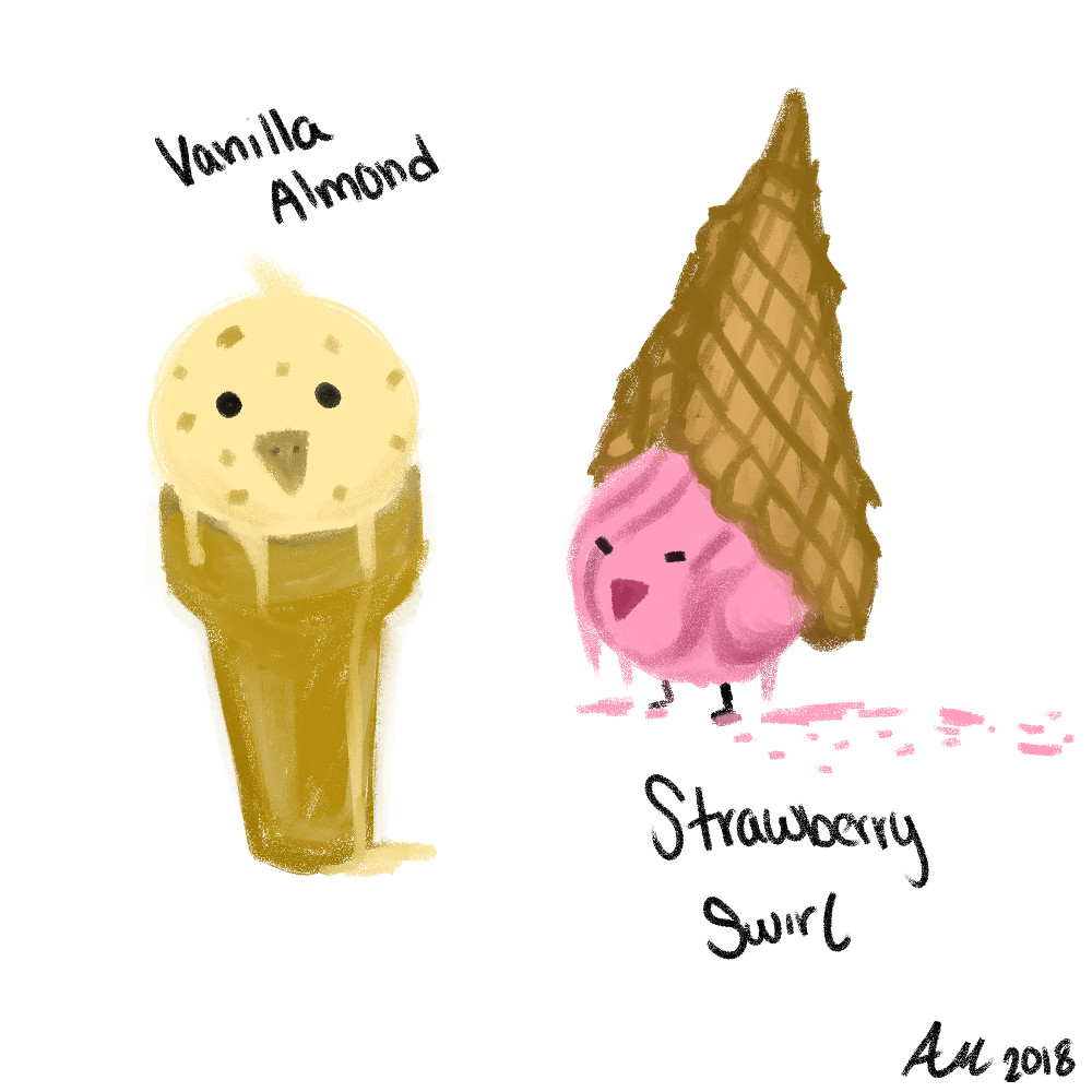 ArtStation - Ice Cream Birds
