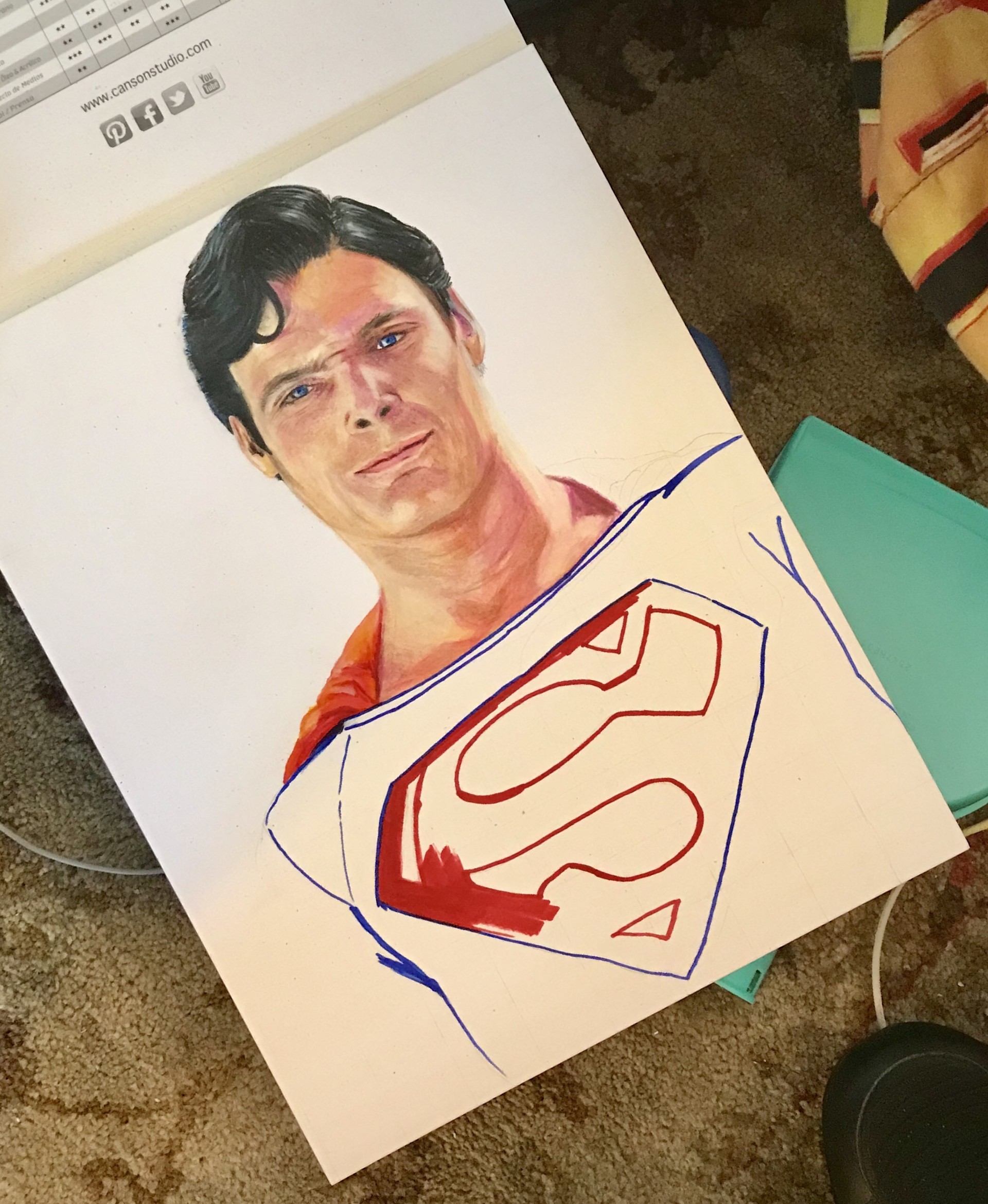 ArtStation - Superman Christopher Reeves