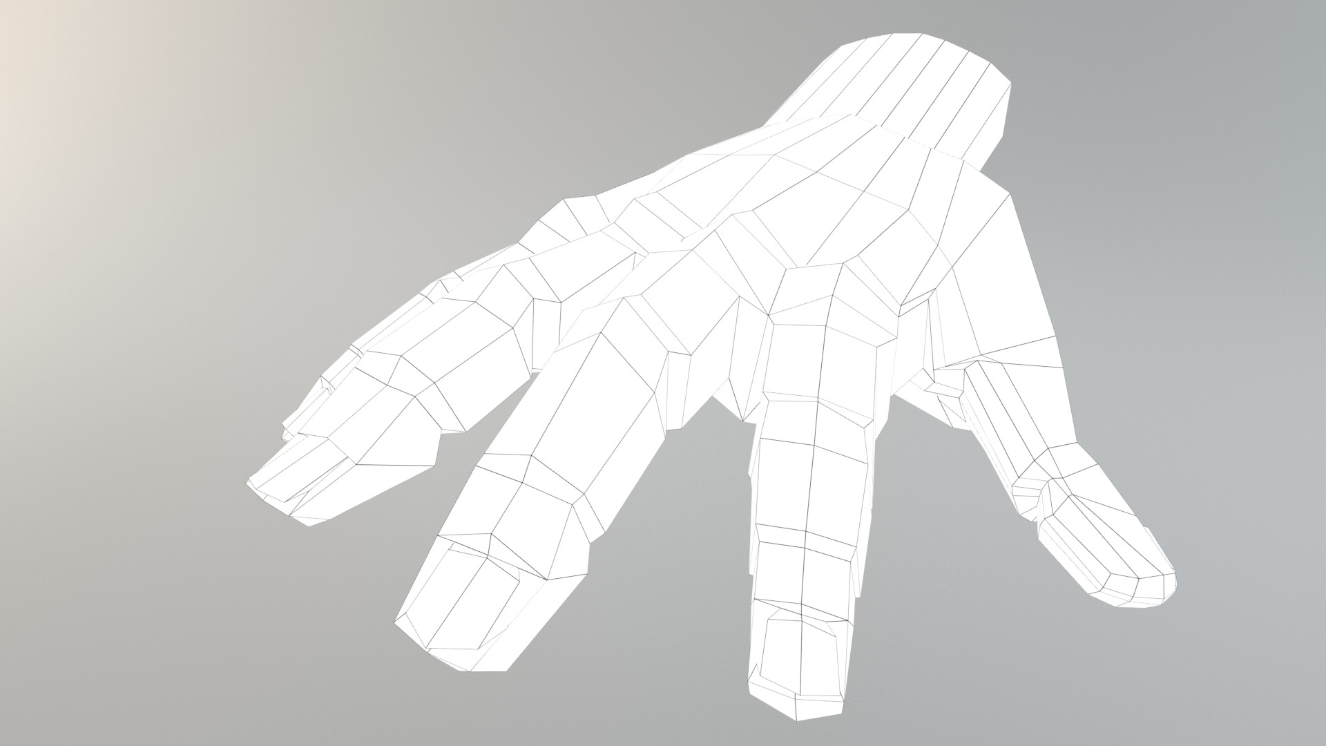 3d Hand Wireframe