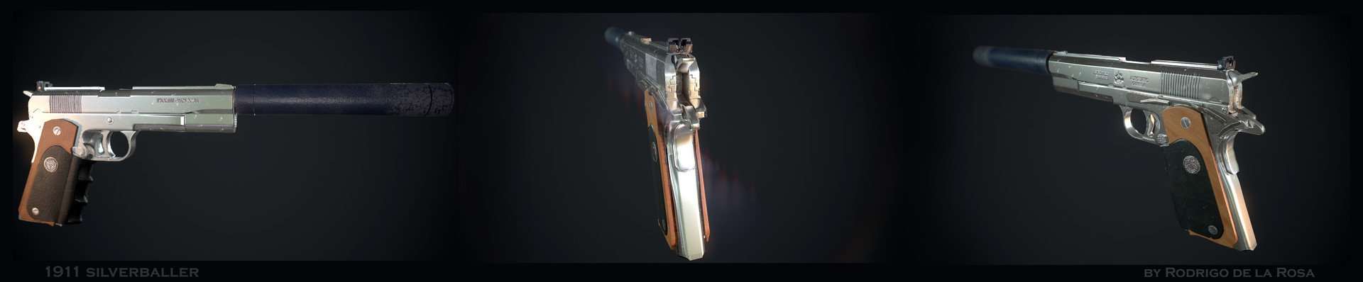 Rodrigo De La Rosa Esteban - 1911 Hardballer Hitman's Version fan Art