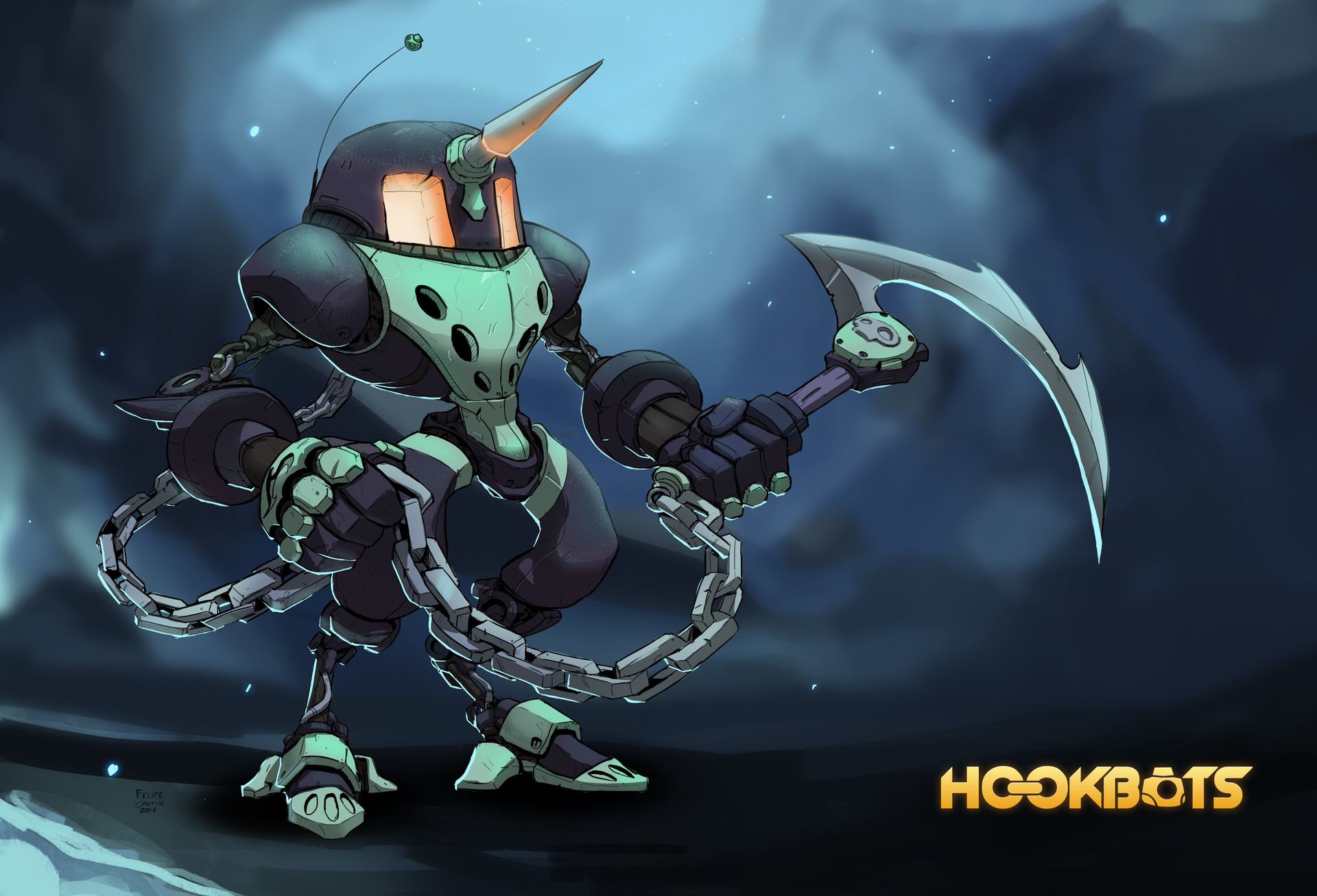 Felipe Cartin - Hookbots - Ultima character design