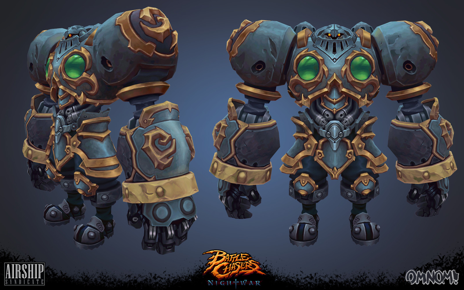 OMNOM! workshop - Battle Chasers Nightwar Gully, Garrison, Calibretto