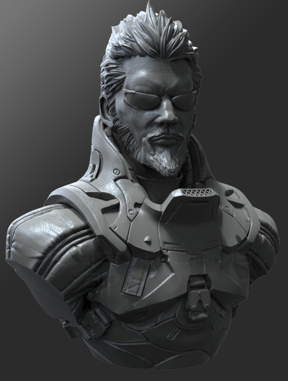 Adam Jensen Render