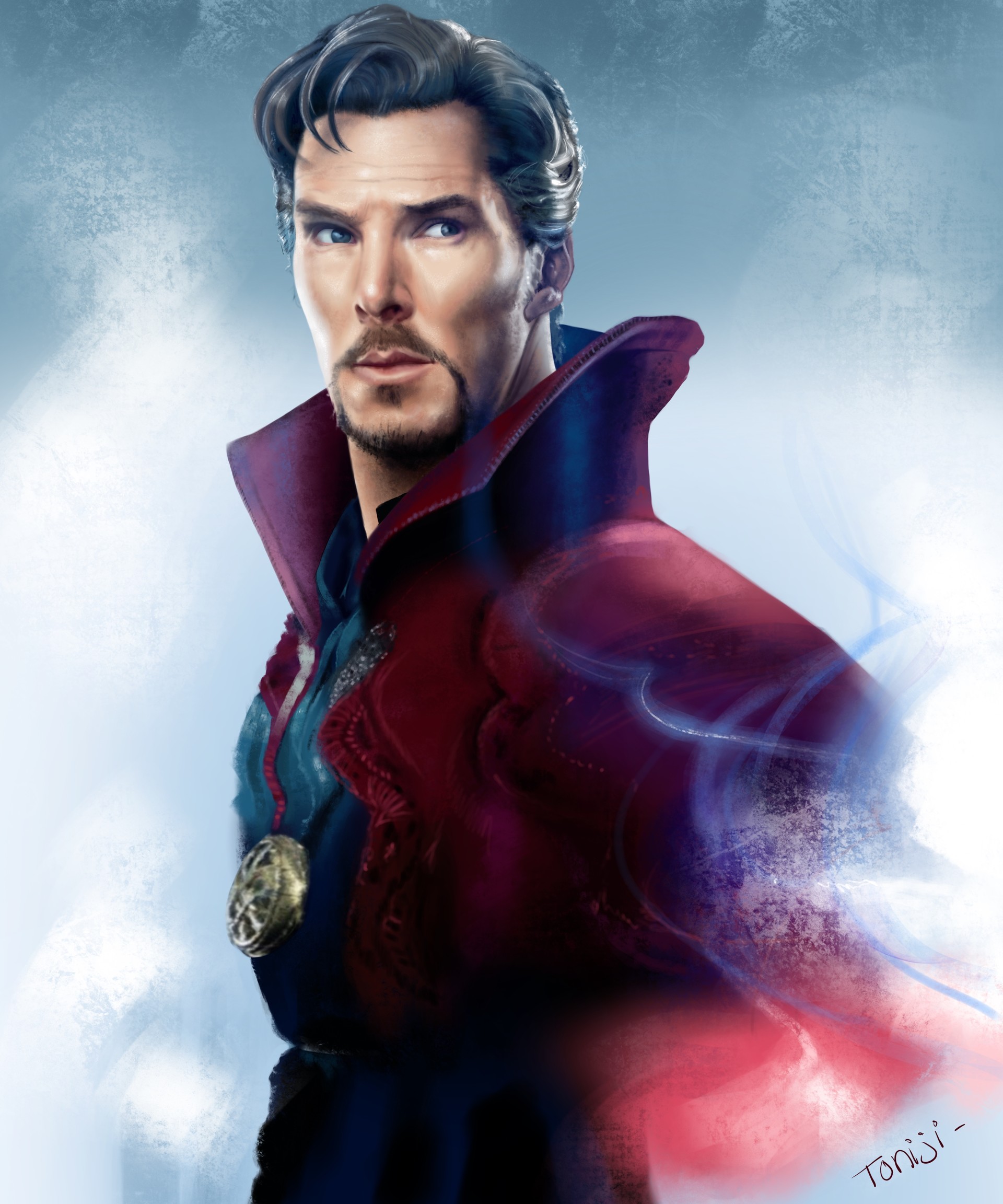 ArtStation - Benedryl Cabbagepatch - Dr. Strange Portrait
