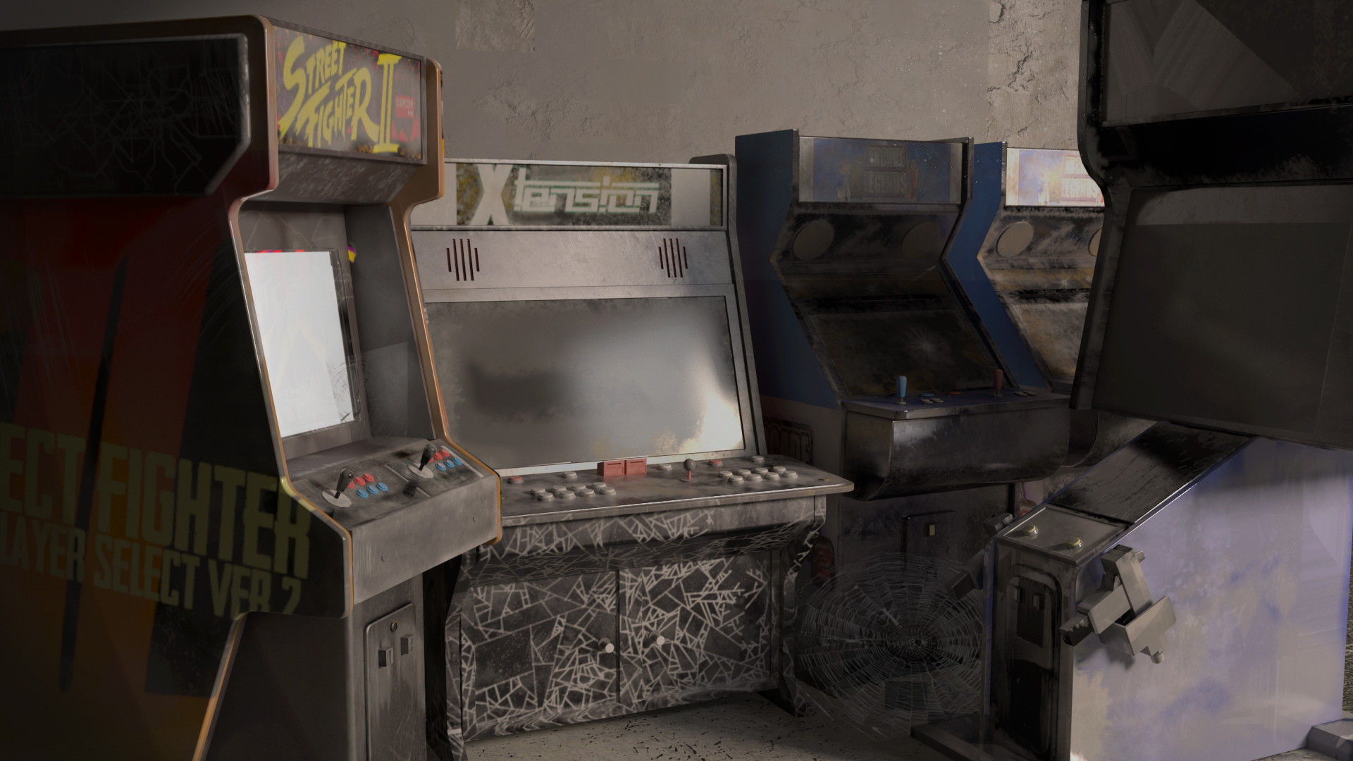 ArtStation - Abandoned Arcade machines