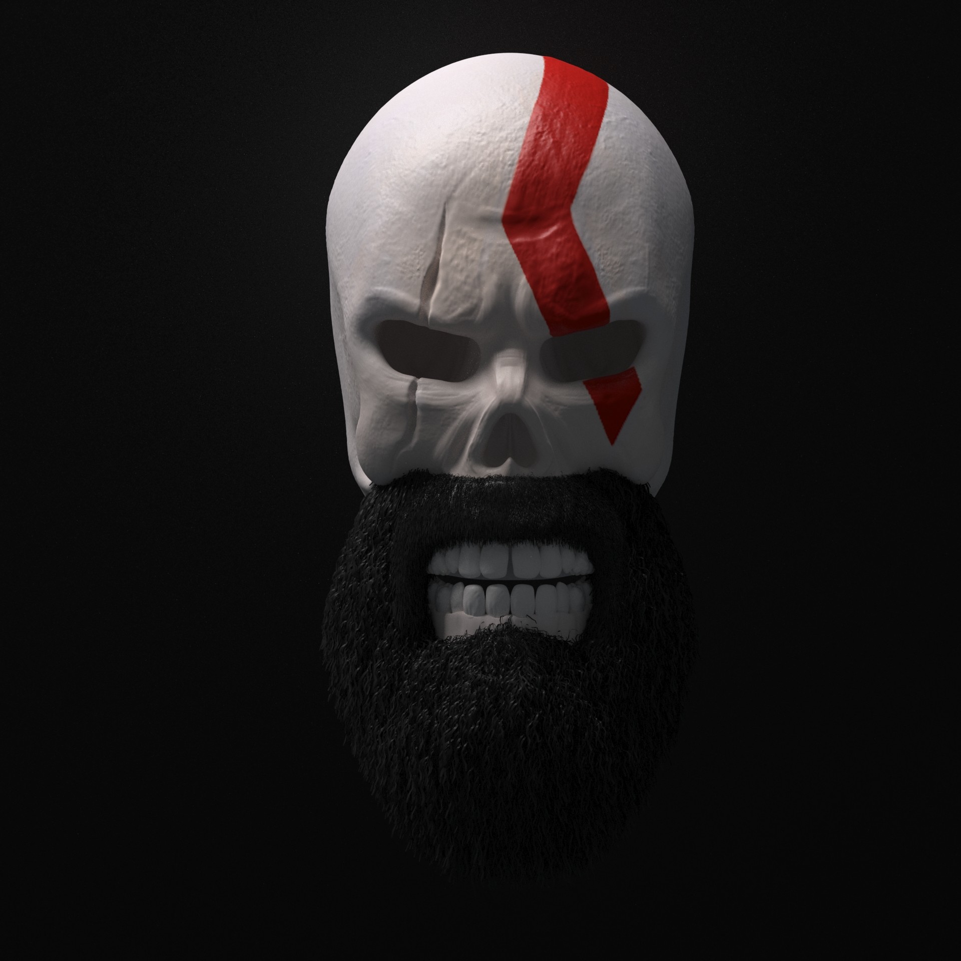 ArtStation - skull of kratos