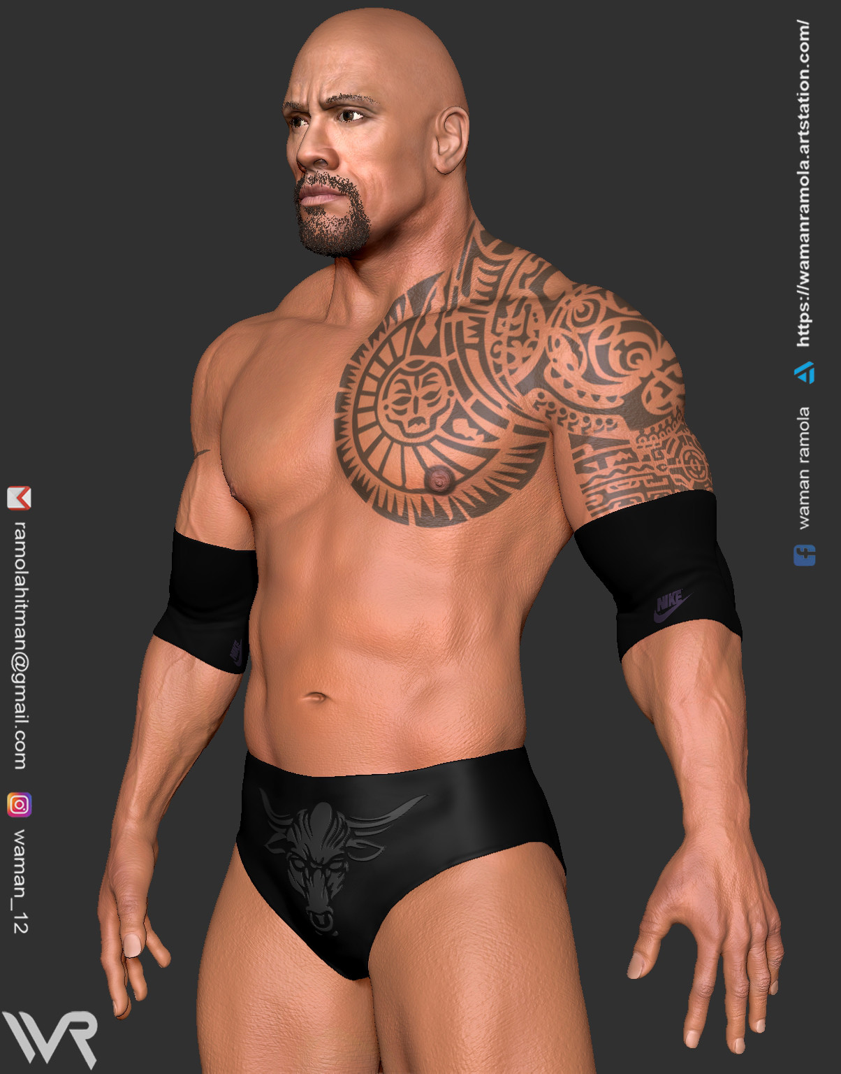 ArtStation - Dwayne Johnson(TheRock)