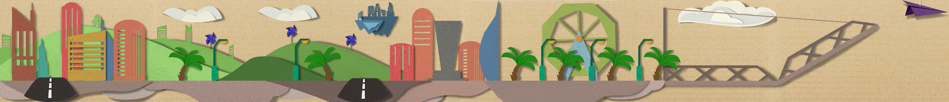 ArtStation - 2D Origami Project - City Level Design