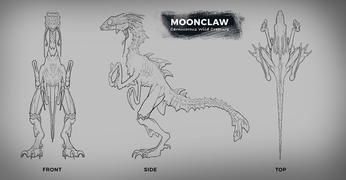 Creature Front And Side Views
