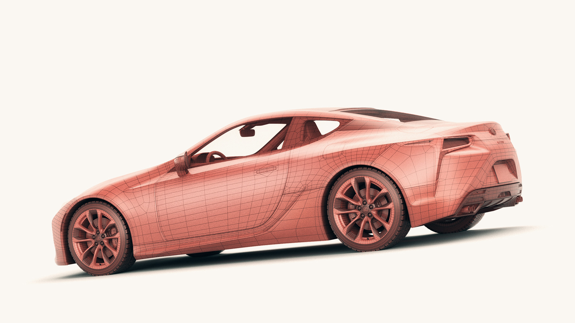 ArtStation - Lexus LC500 2017 | Clay renders