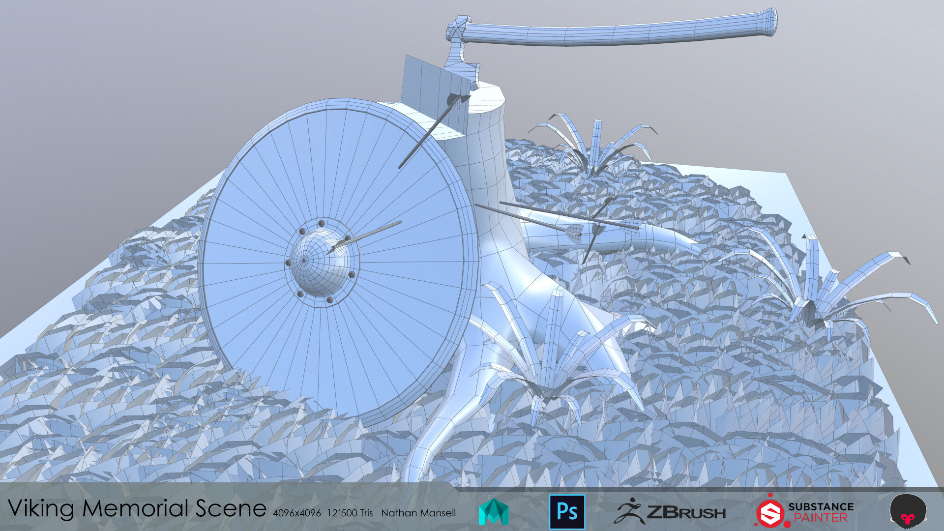 Nathan Mansell - Viking Memorial Scene