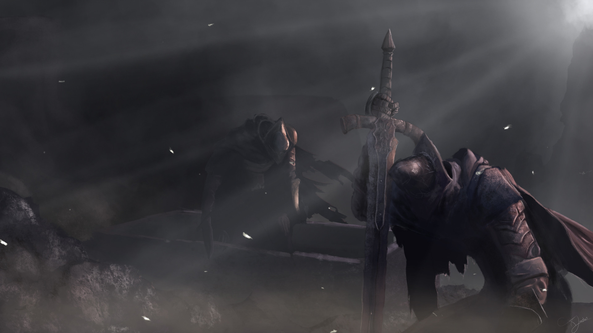 The Abyss Watchers by Alexandre Langlois : r/ImaginaryDarkSouls