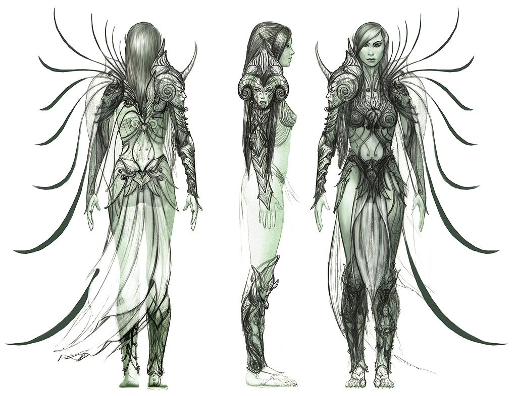 Stone Perales - Forest Elf Design Sketch