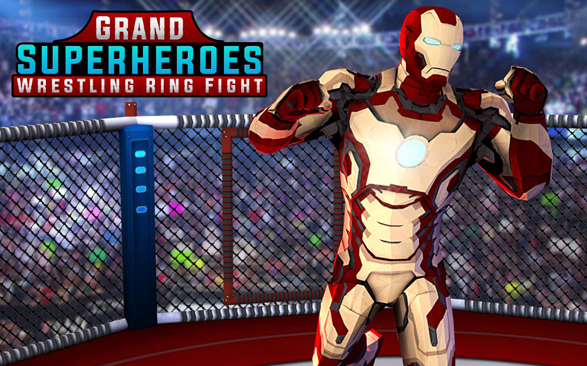 ArtStation - Grand Superheroes Wrestling Ring Fight (Renders)