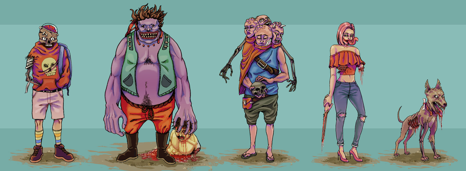 ArtStation - a group of game character design