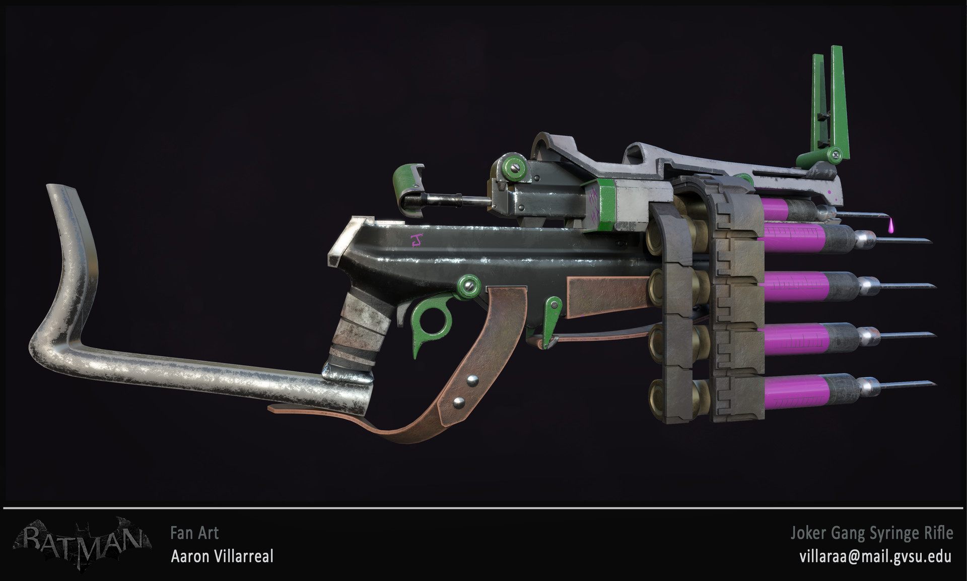 Aaron Villarreal - Batman Arkham: Joker Gang Syringe Rifle