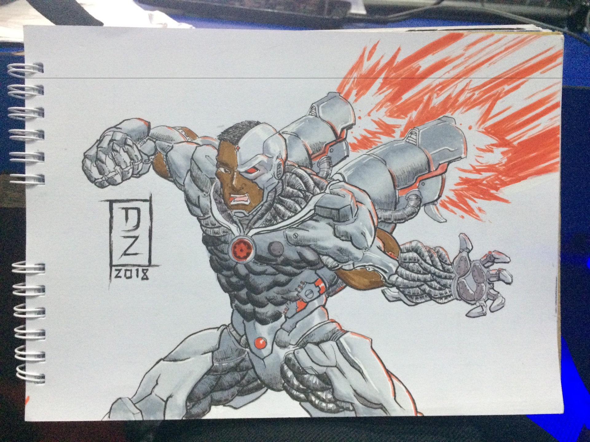 Cyborg Justice League Drawing