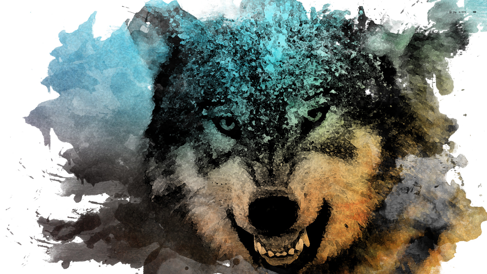 ArtStation - Watercolour Wolf