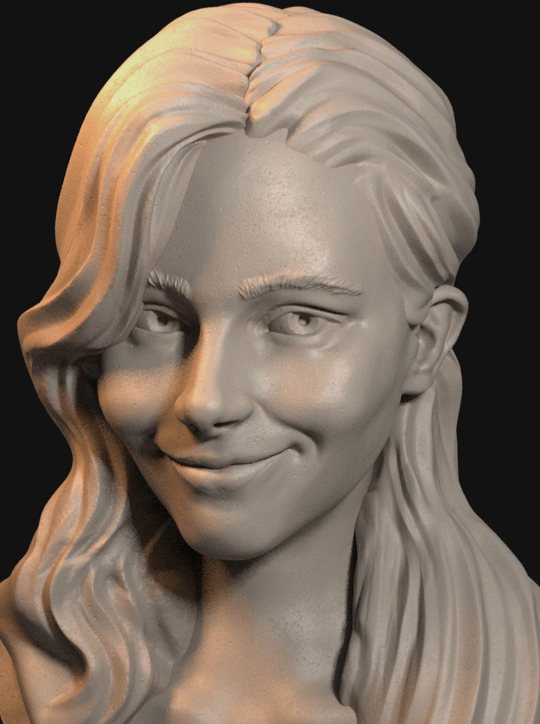ArtStation - Smiling Girl