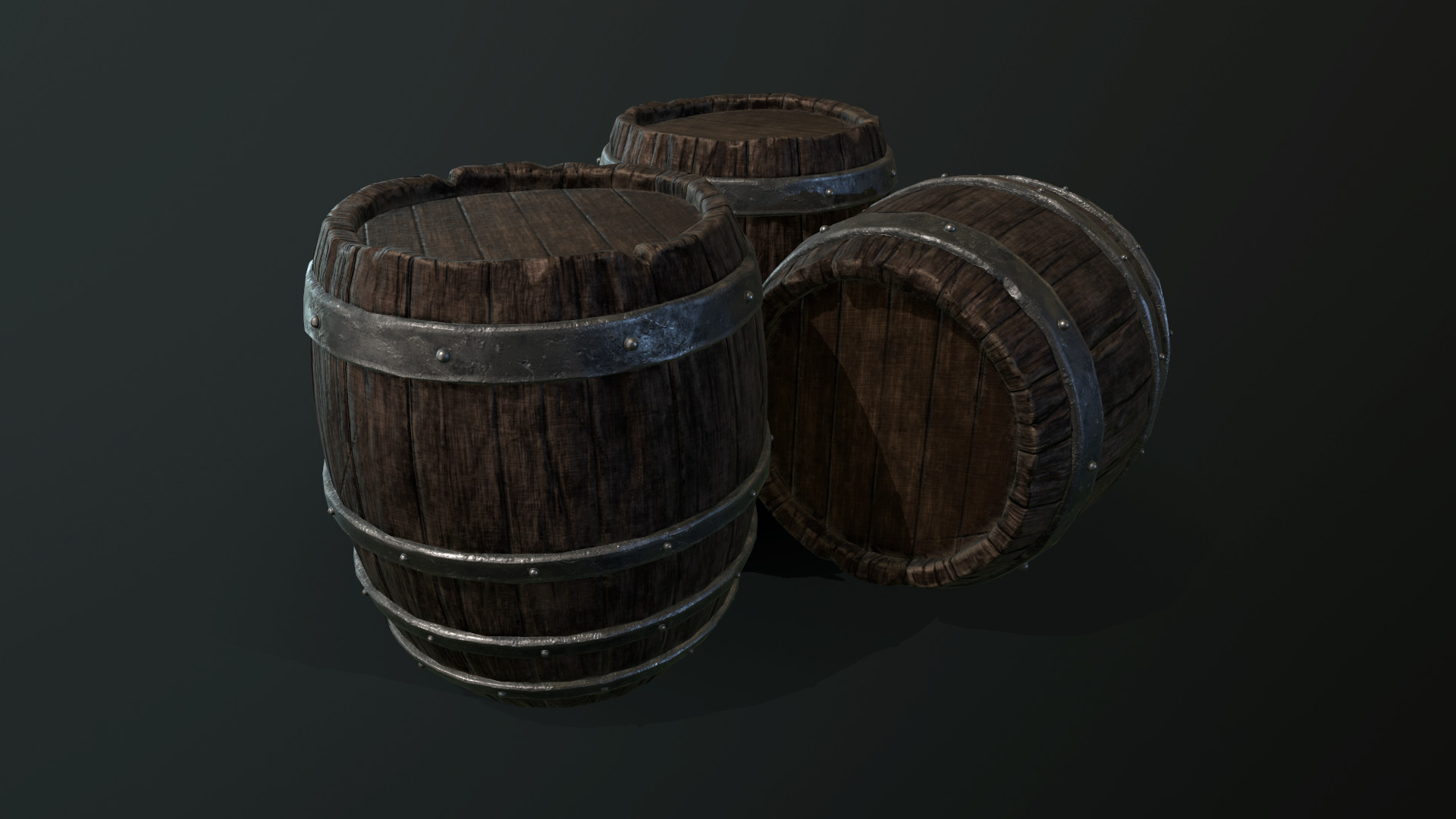 ArtStation - Oak Barrel