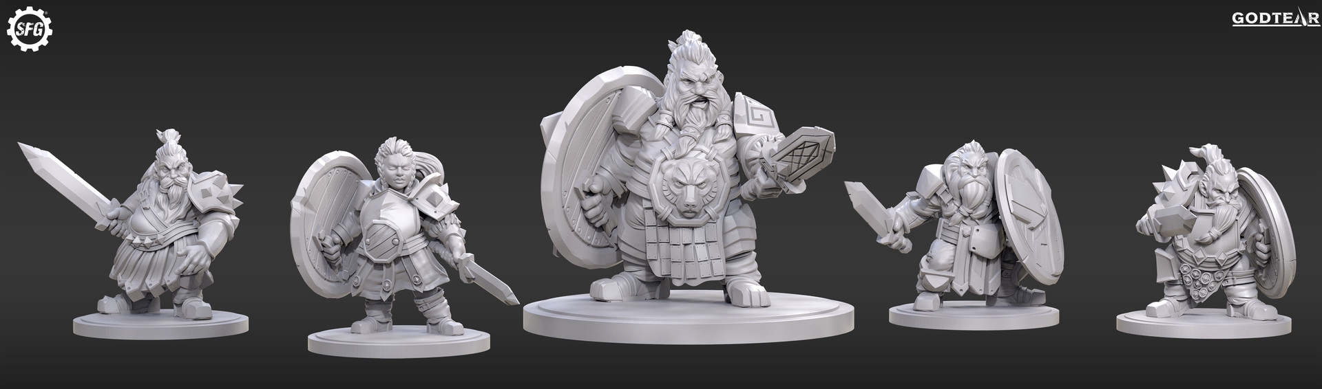 ArtStation - Godtear - Dwarves