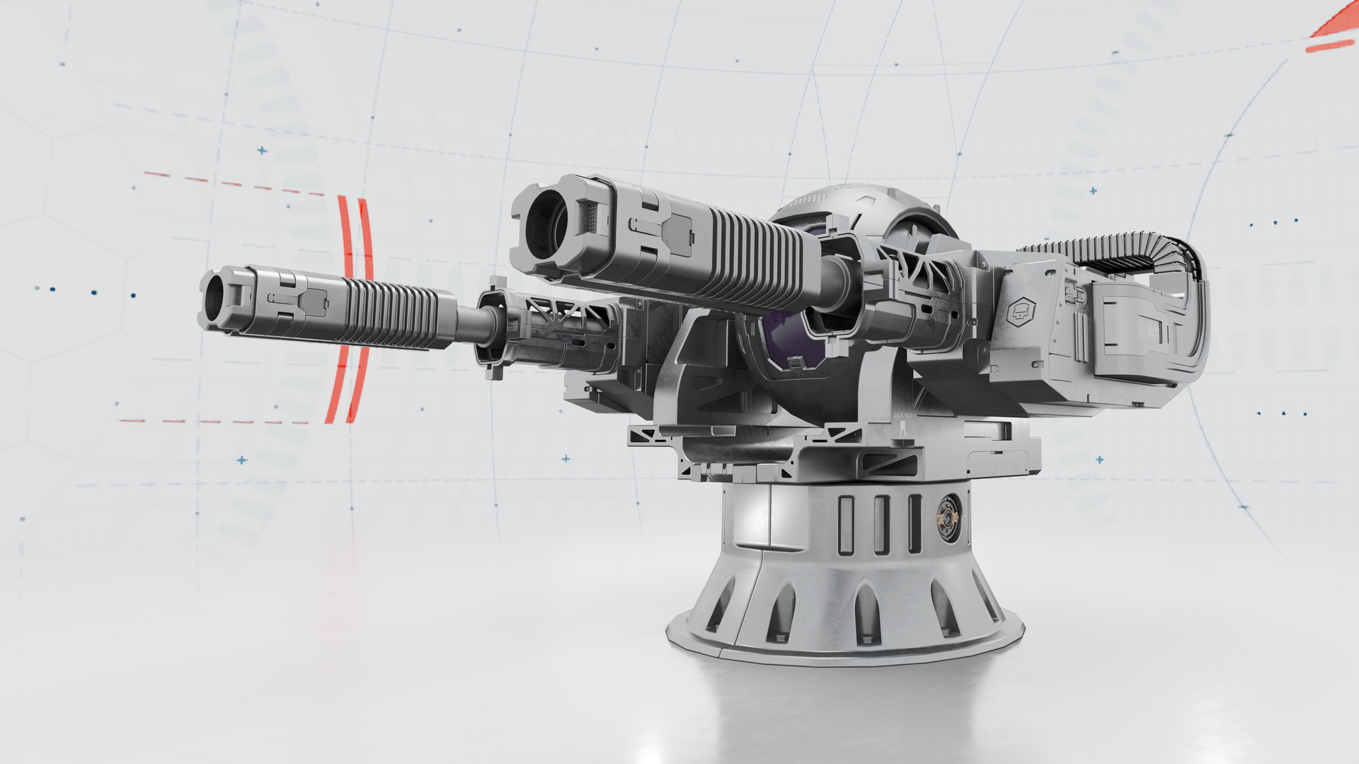 ArtStation - Cannon turret