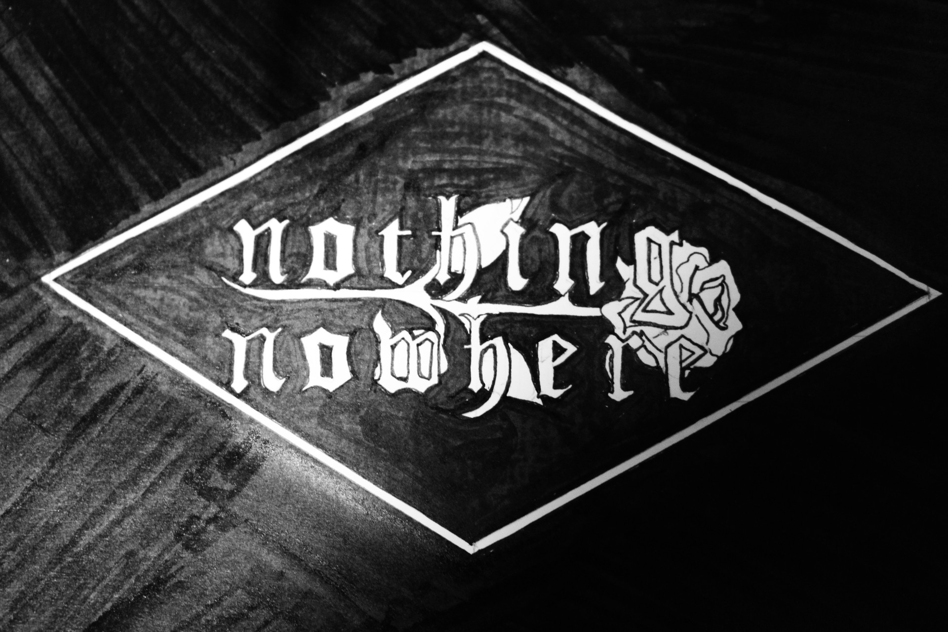 Black WolfSad - nothing, nowhere. logo